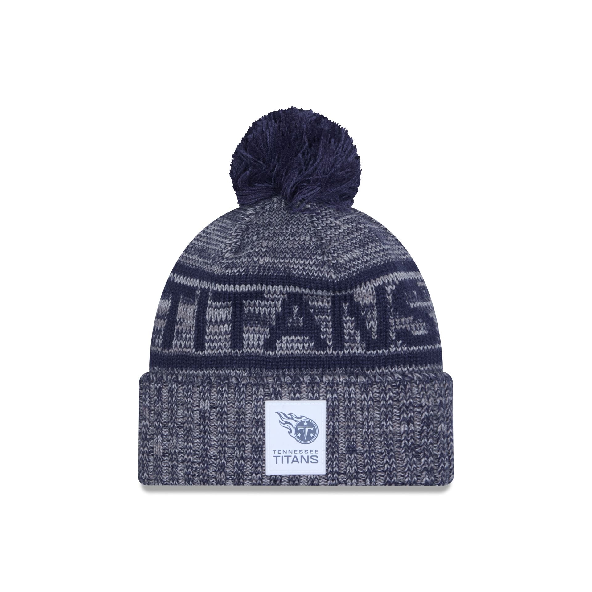 Tennessee Titans 2025 Sideline Cold Weather Gray Pom Knit Hat – New Era Cap