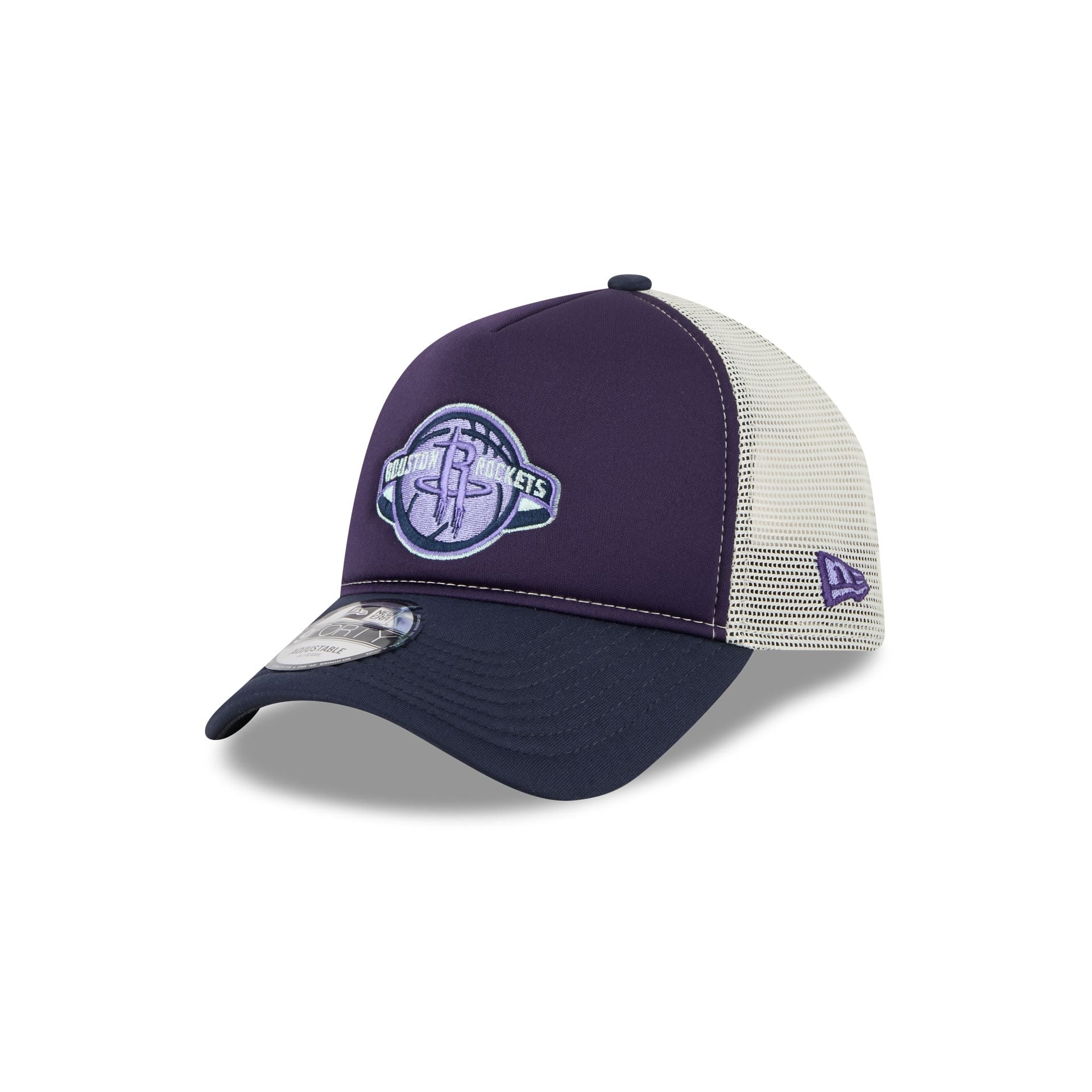 Houston Rockets Navy Purple 9FORTY A-Frame Trucker Hat – New Era Cap