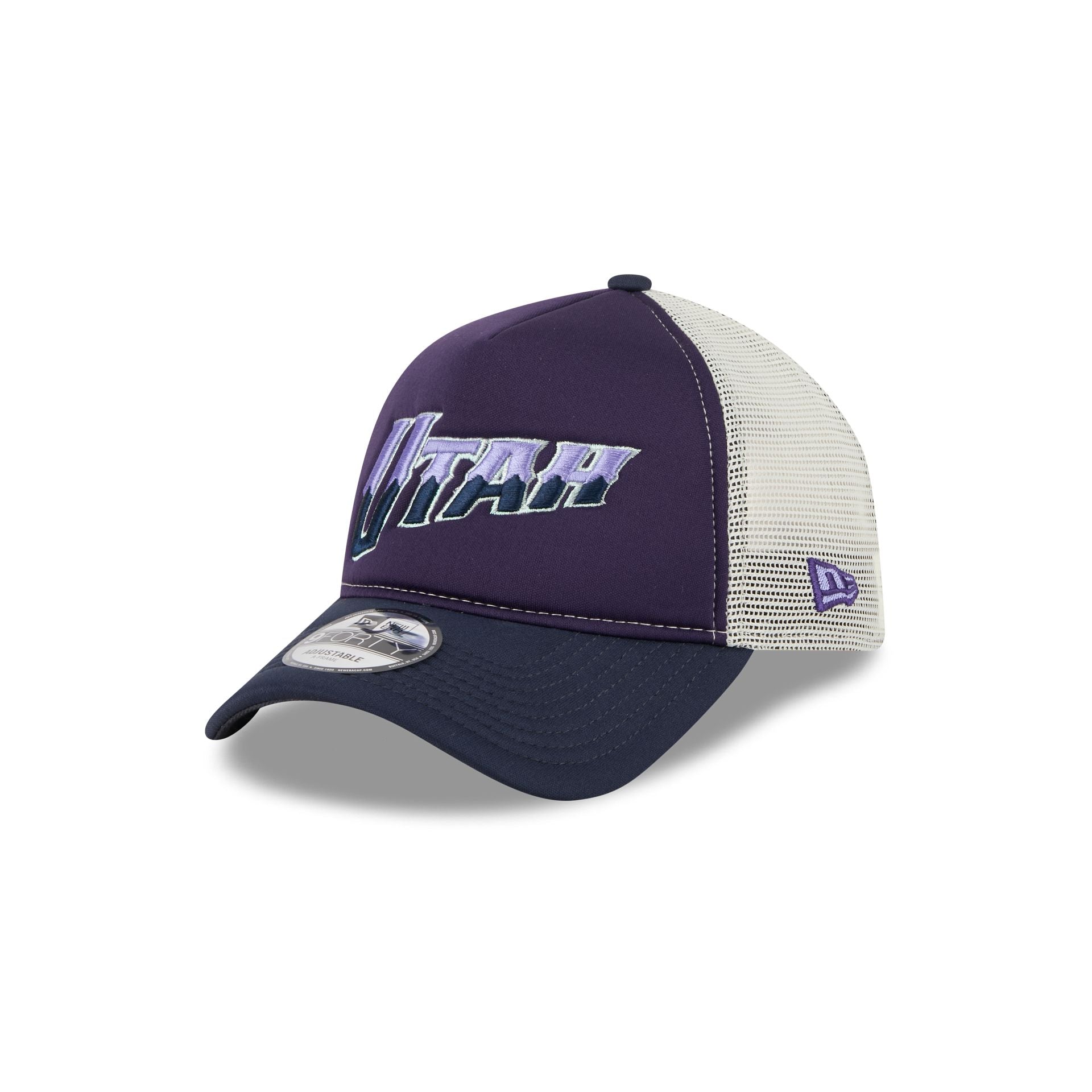 Utah Jazz Navy Purple 9FORTY A-Frame Trucker Hat – New Era Cap