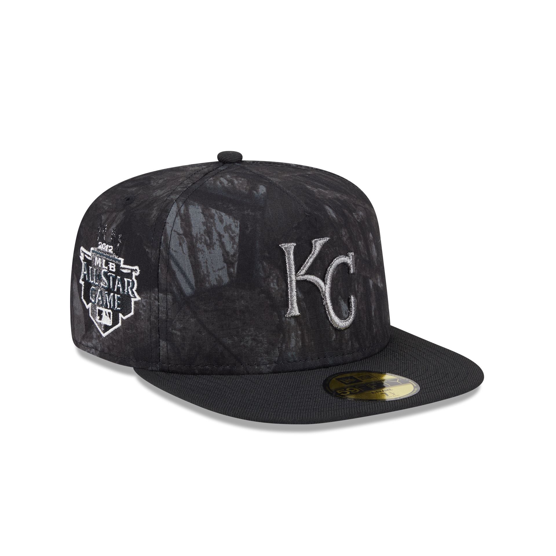 Just Caps Ripstop Camo Kansas City Royals 59FIFTY A-Frame Fitted Hat ...