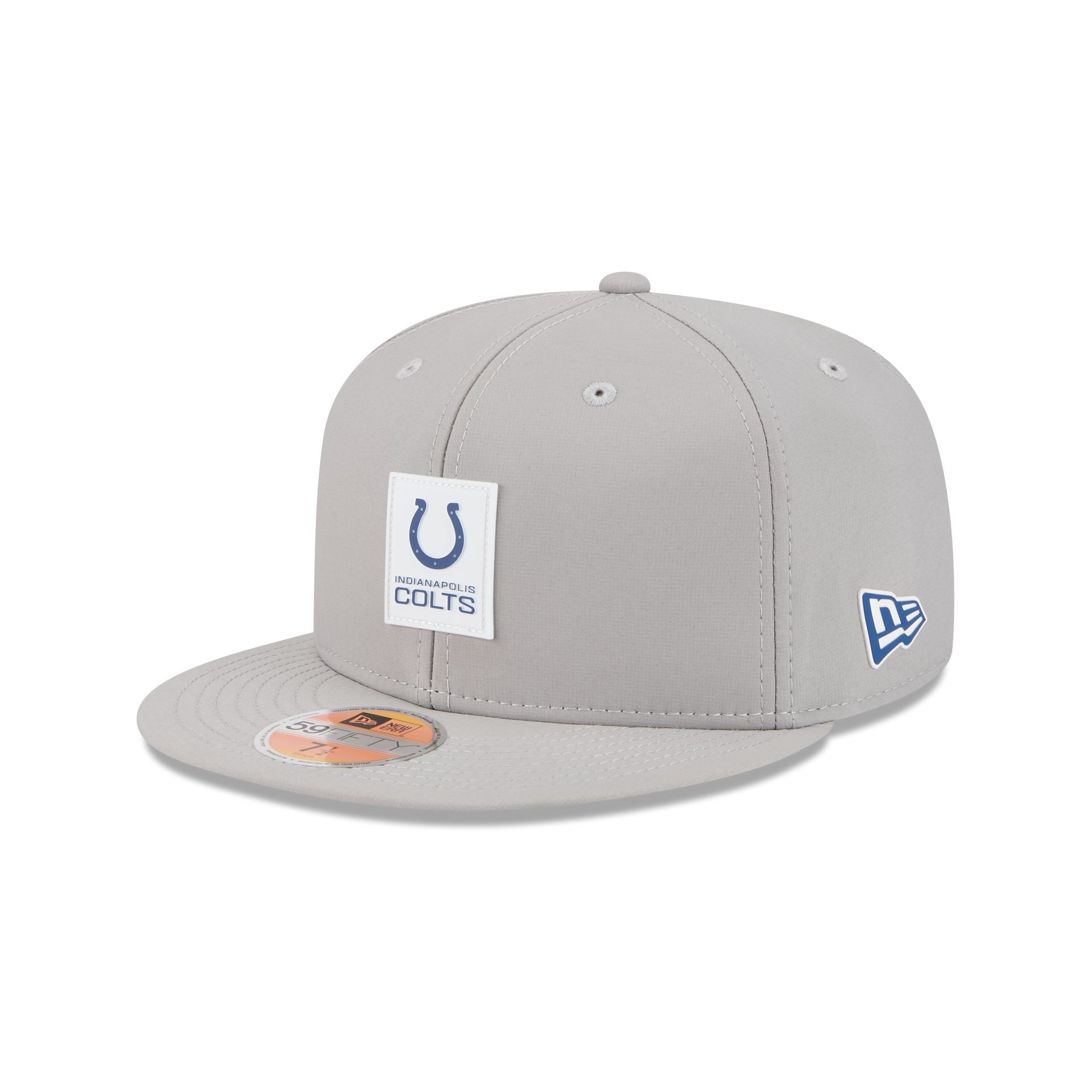 Indianapolis Colts 2025 Sideline Hot Weather Gray 59FIFTY Fitted Hat ...