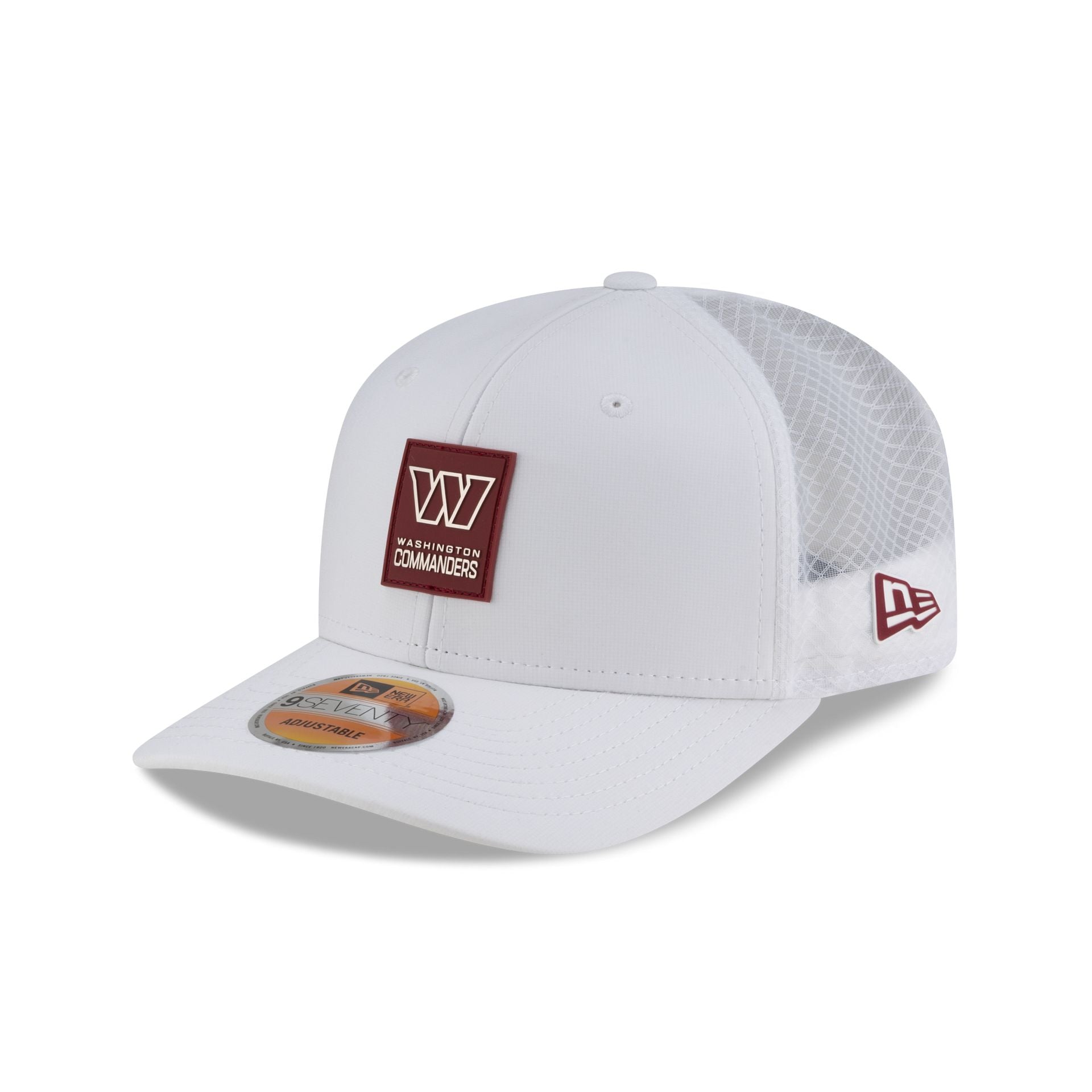 Washington Commanders 2025 Sideline Hot Weather White 9SEVENTY Trucker ...