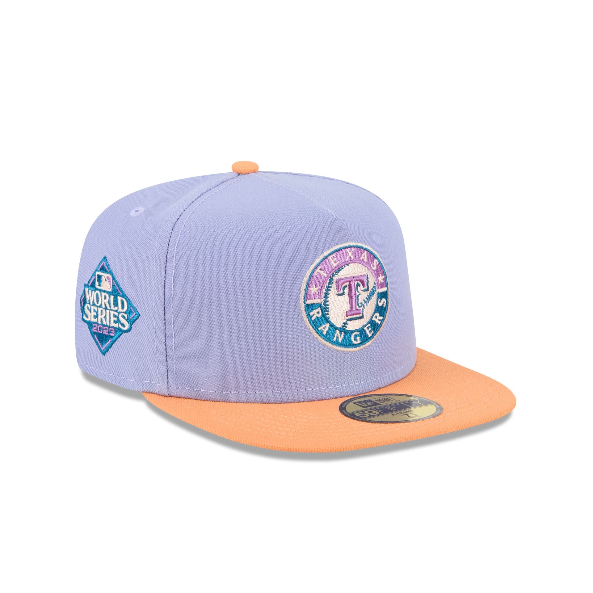 Texas Rangers Lavender 59FIFTY A-Frame Fitted Hat – New Era Cap