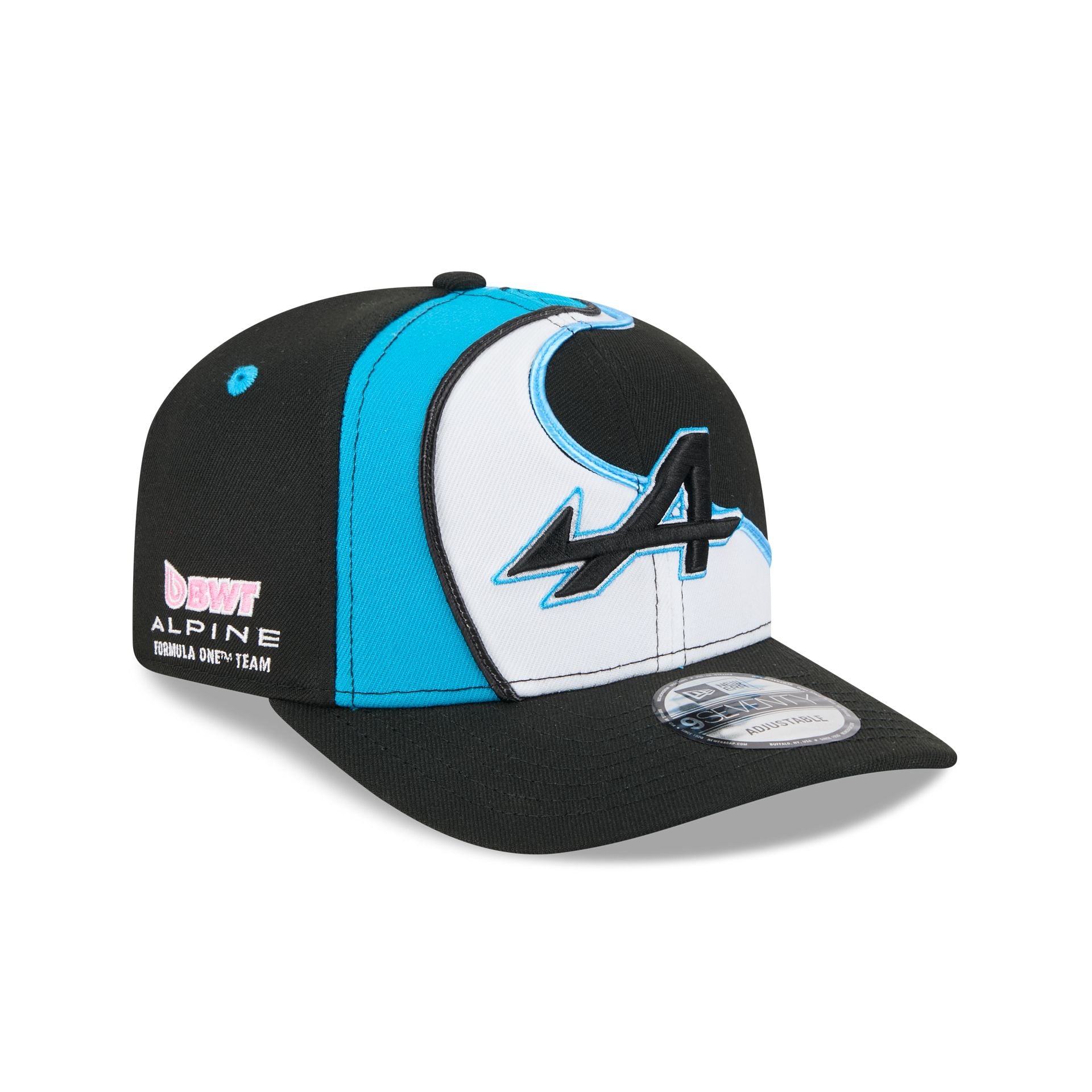 2025 Miami Race BWT Alpine F1 Team Blue Black 9SEVENTY Stretch-Snap Ha ...