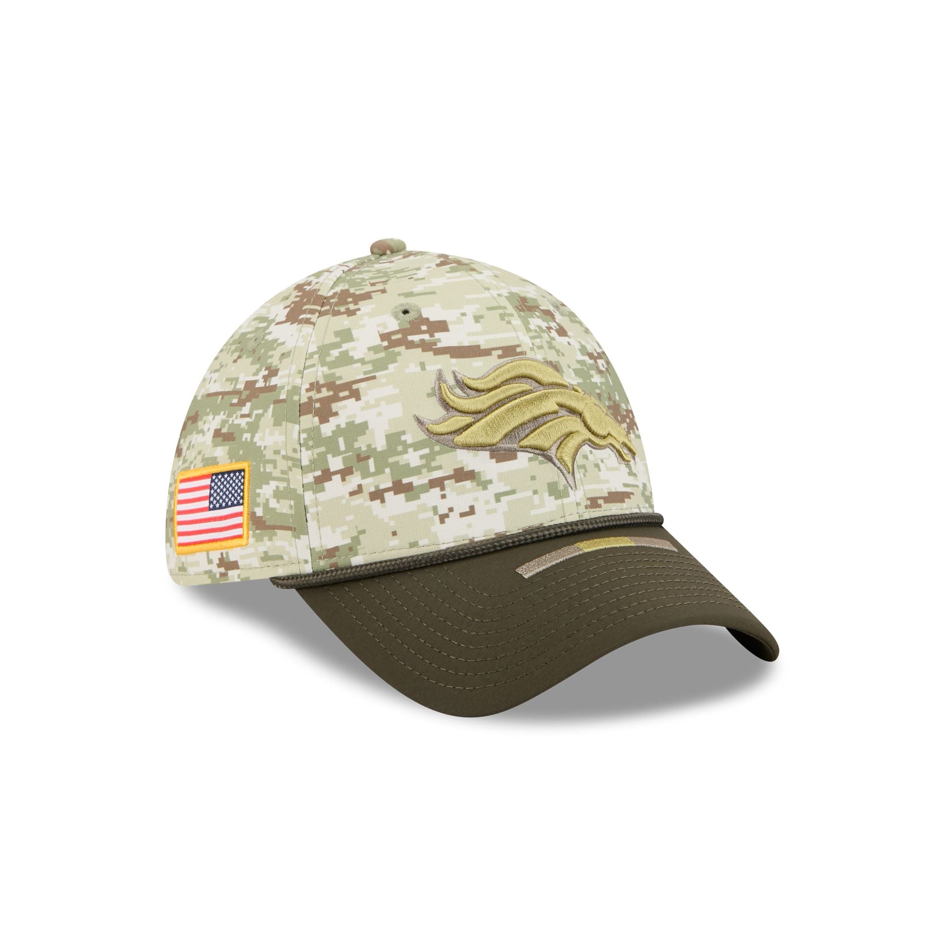 Denver Broncos 2025 Salute to Service Digi Camo 39THIRTY Stretch Fit H ...
