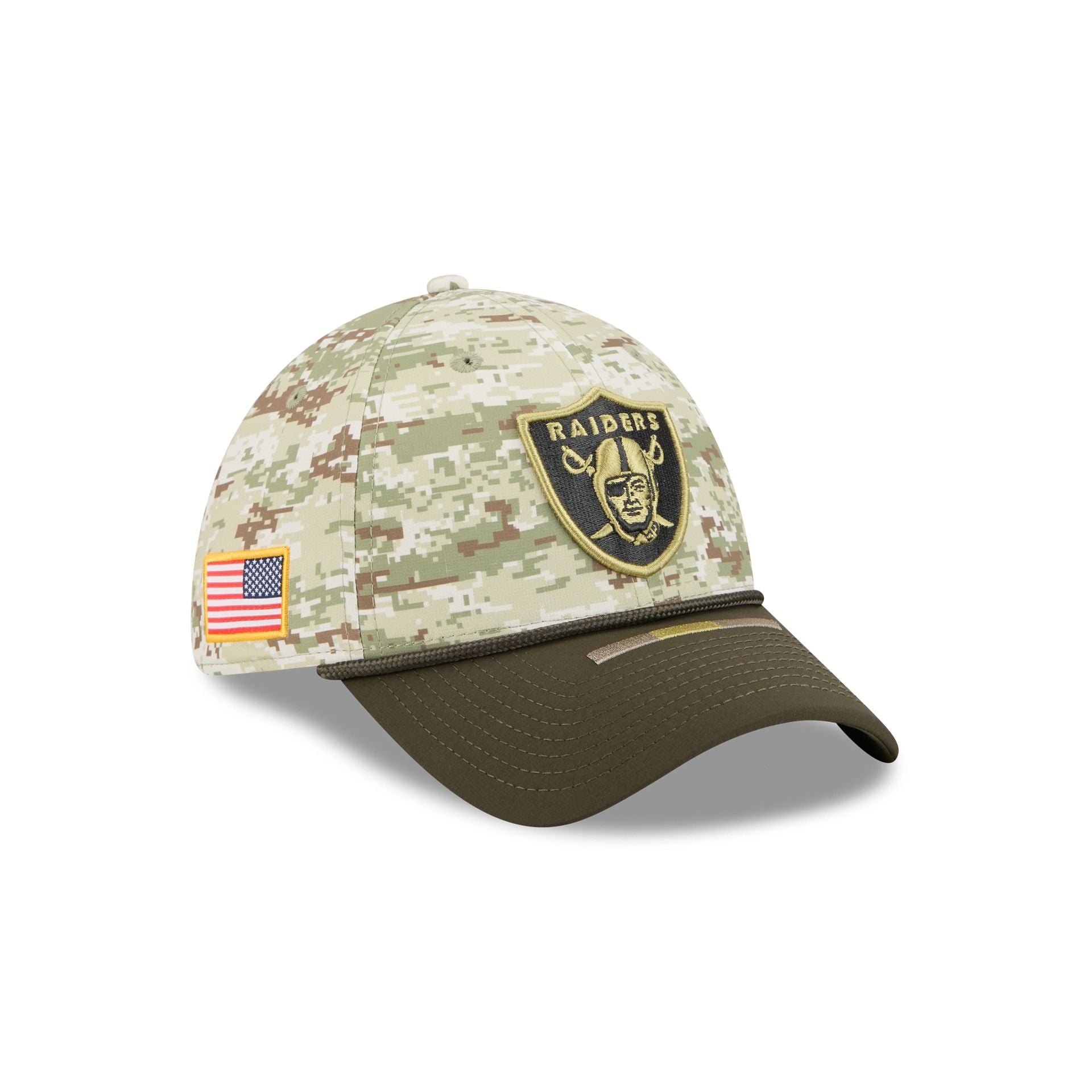 Las Vegas Raiders 2025 Salute to Service Digi Camo 39THIRTY Stretch Fi ...