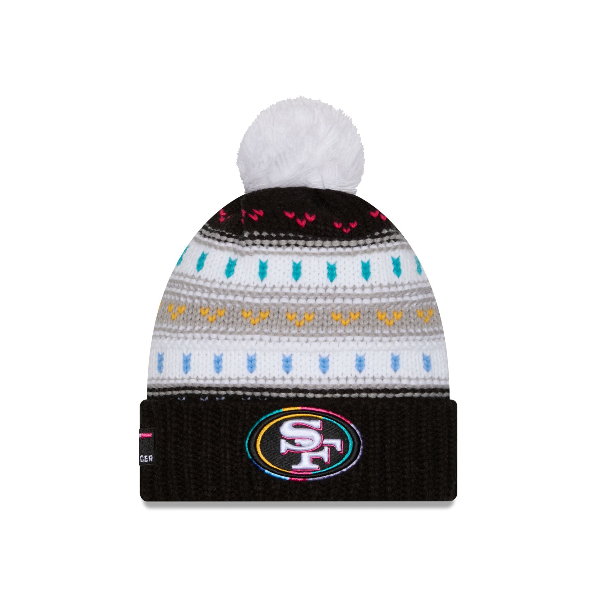 San Francisco 49ers 2025 Crucial Catch Women's Pom Knit Hat – New Era Cap