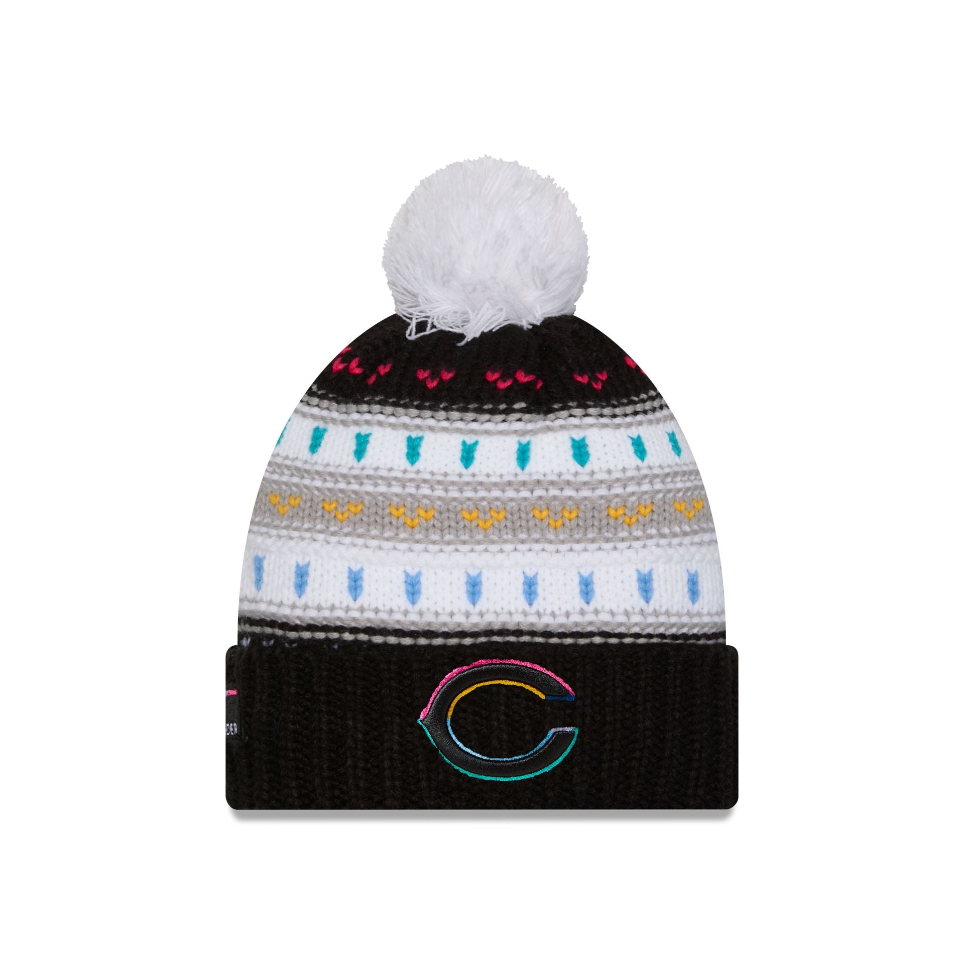 Chicago Bears 2025 Crucial Catch Women's Pom Knit Hat – New Era Cap