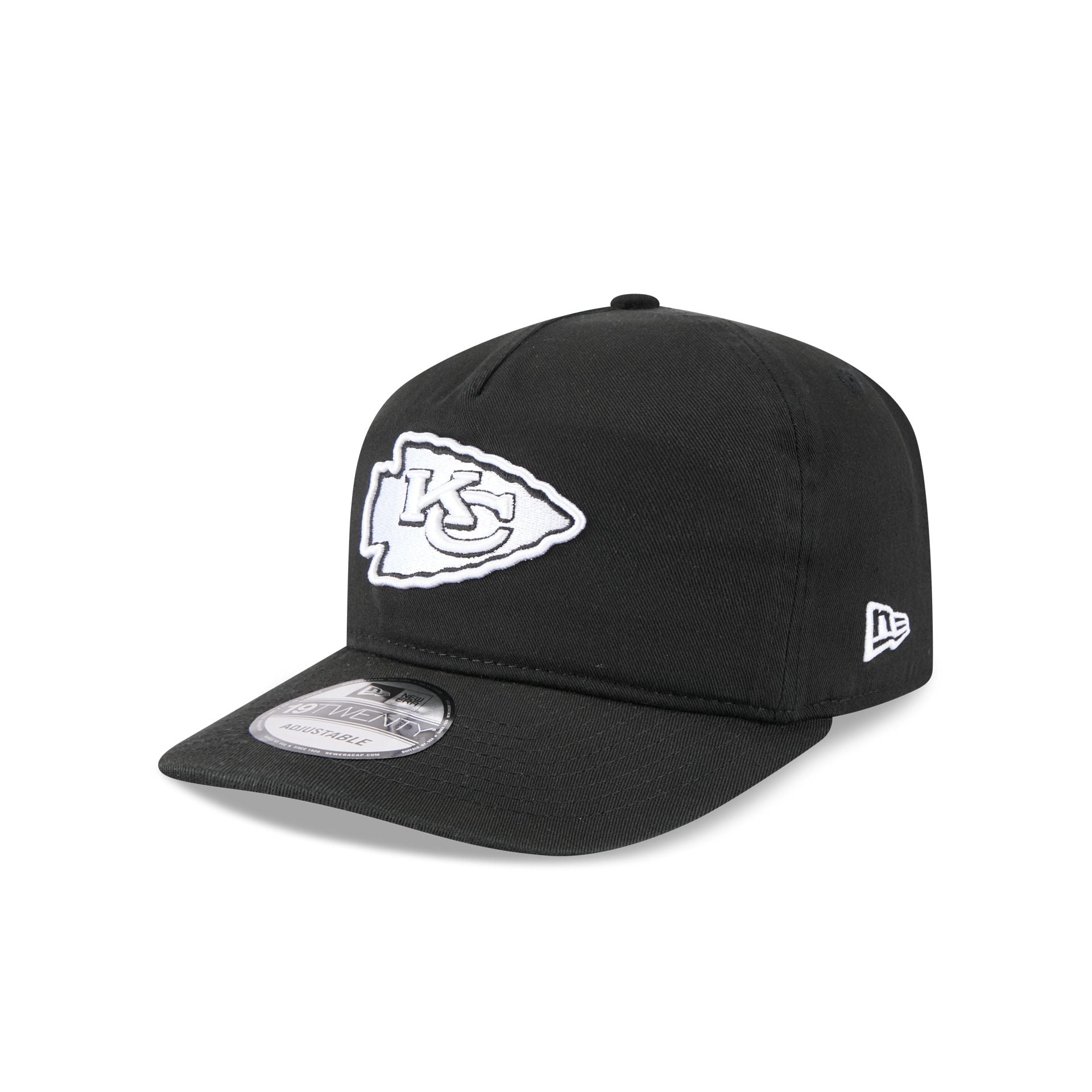 Kansas City Chiefs Black and White 19TWENTY Snapback Hat – New Era Cap