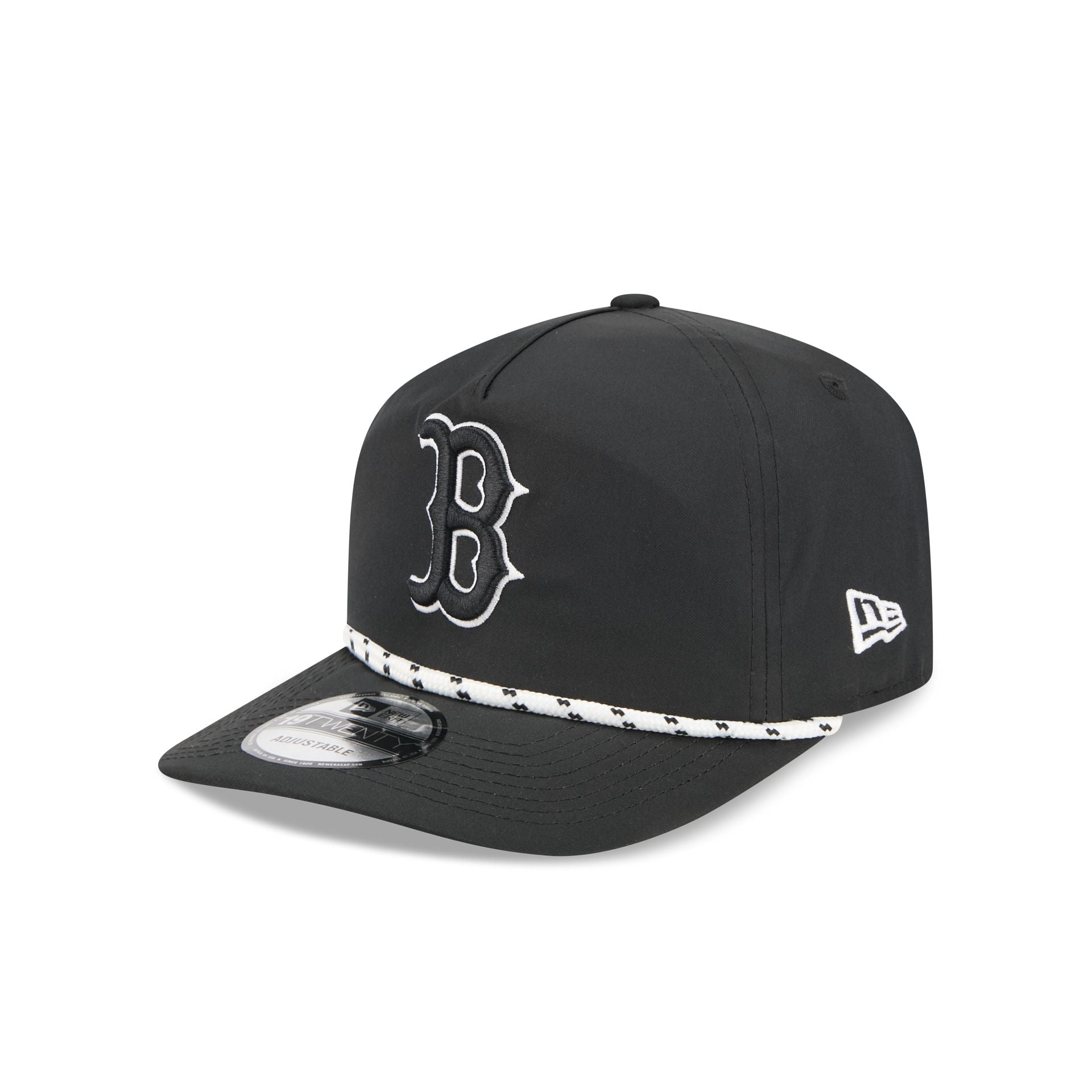 Boston Red Sox Black and White Rope 19TWENTY Snapback Hat – New Era Cap