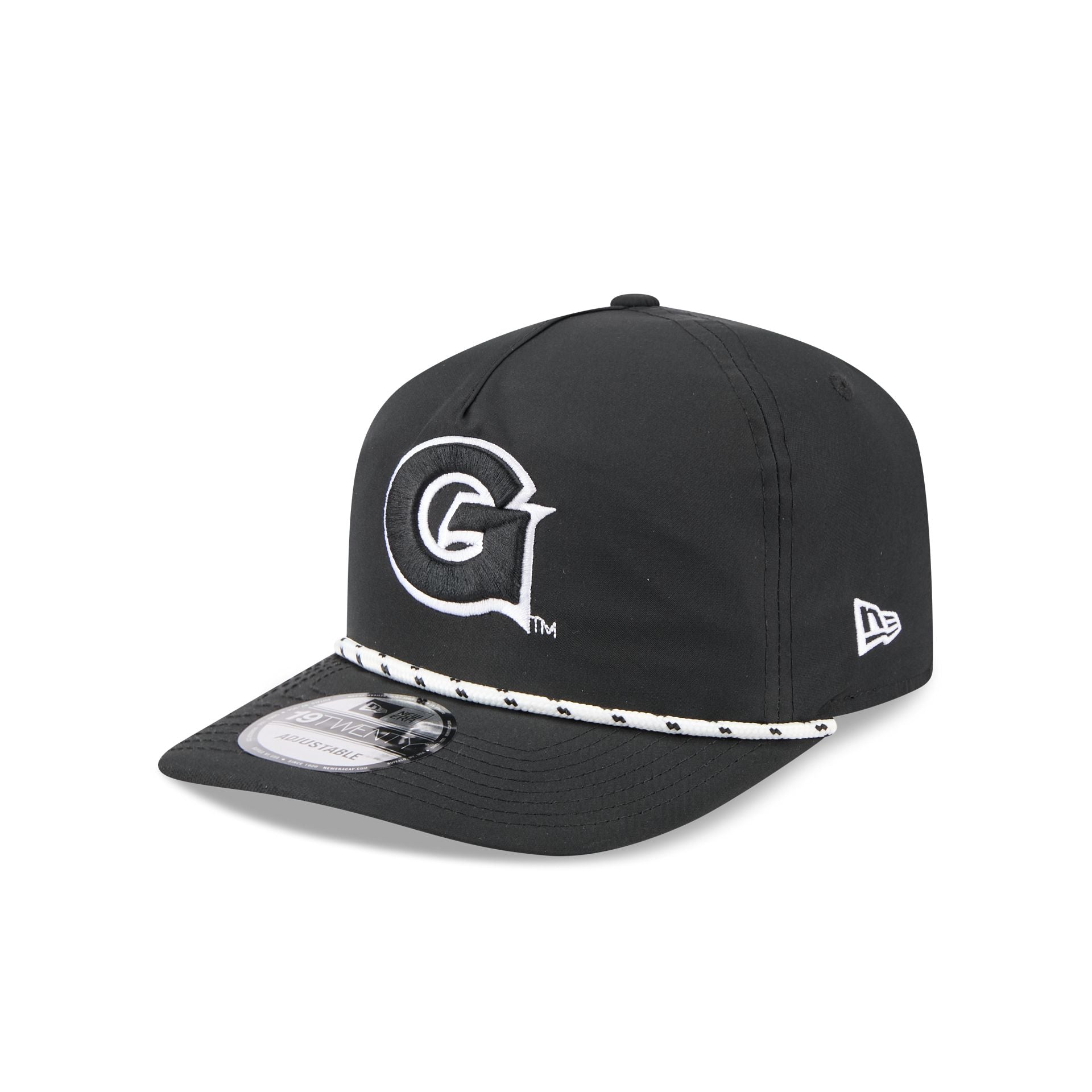 Georgetown Hoyas Black and White Rope 19TWENTY Snapback Hat – New Era Cap