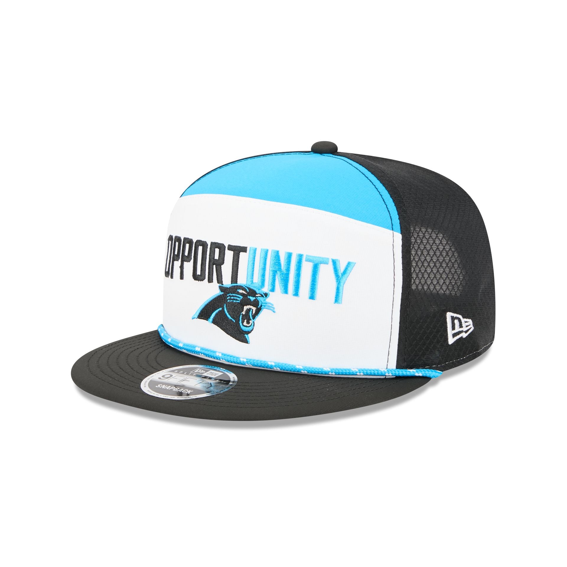 Carolina Panthers 2025 Inspire Change Split Panel 9FIFTY Snapback Hat ...