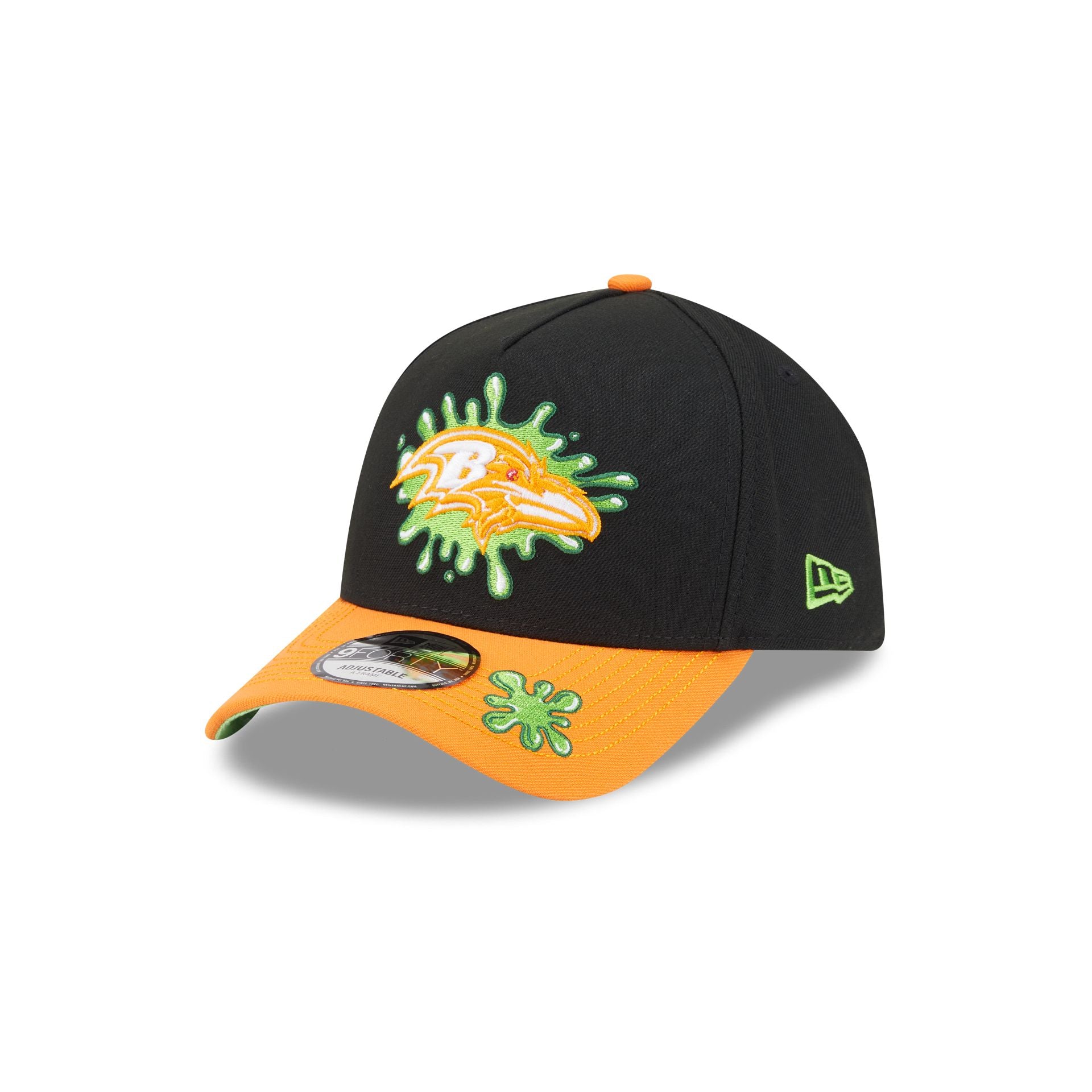 Nickelodeon Slime x Baltimore Ravens 9FORTY A-Frame Snapback Hat – New ...