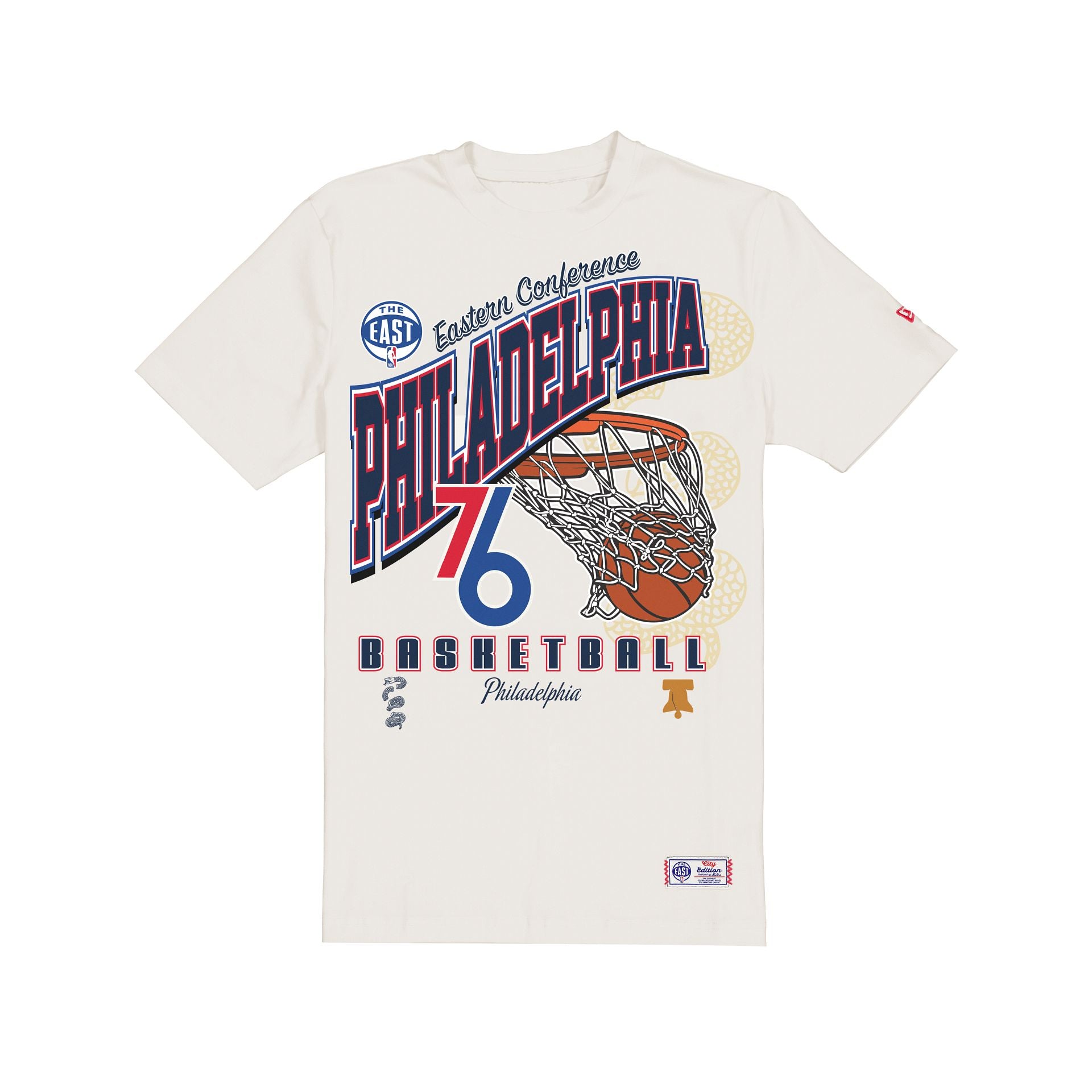 Philadelphia 76ers 2025 City Edition Stone T-Shirt – New Era Cap