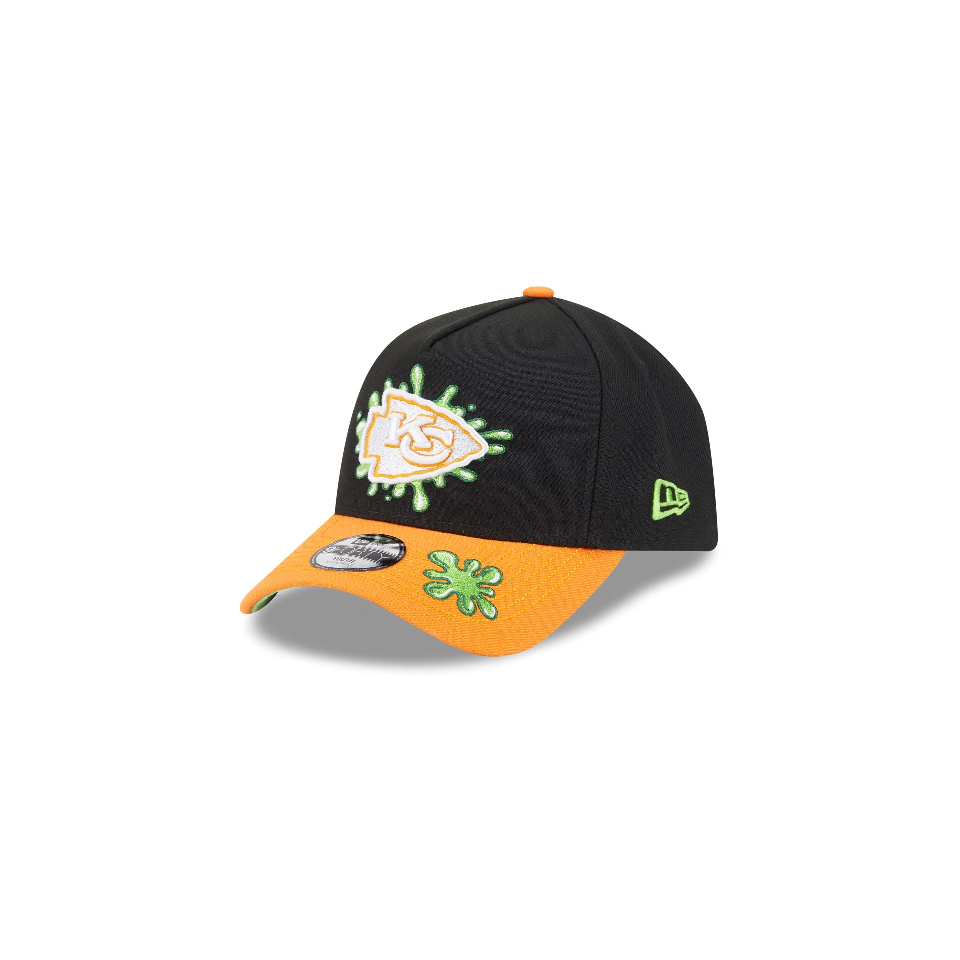 Nickelodeon Slime x Kansas City Chiefs Kids 9FORTY A-Frame Snapback Ha ...