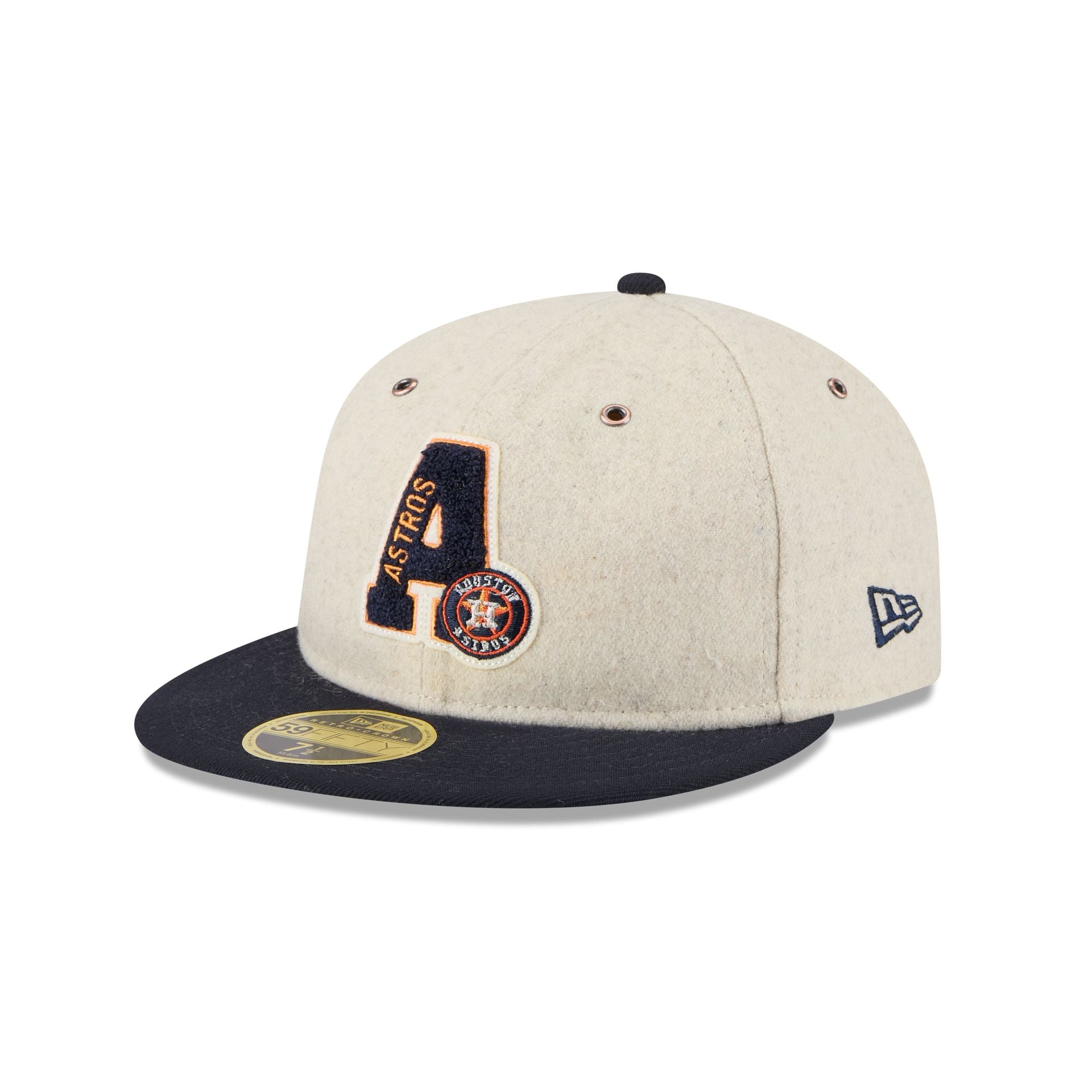 Houston Astros Wool Letterman Retro Crown 59FIFTY Fitted Hat – New Era Cap