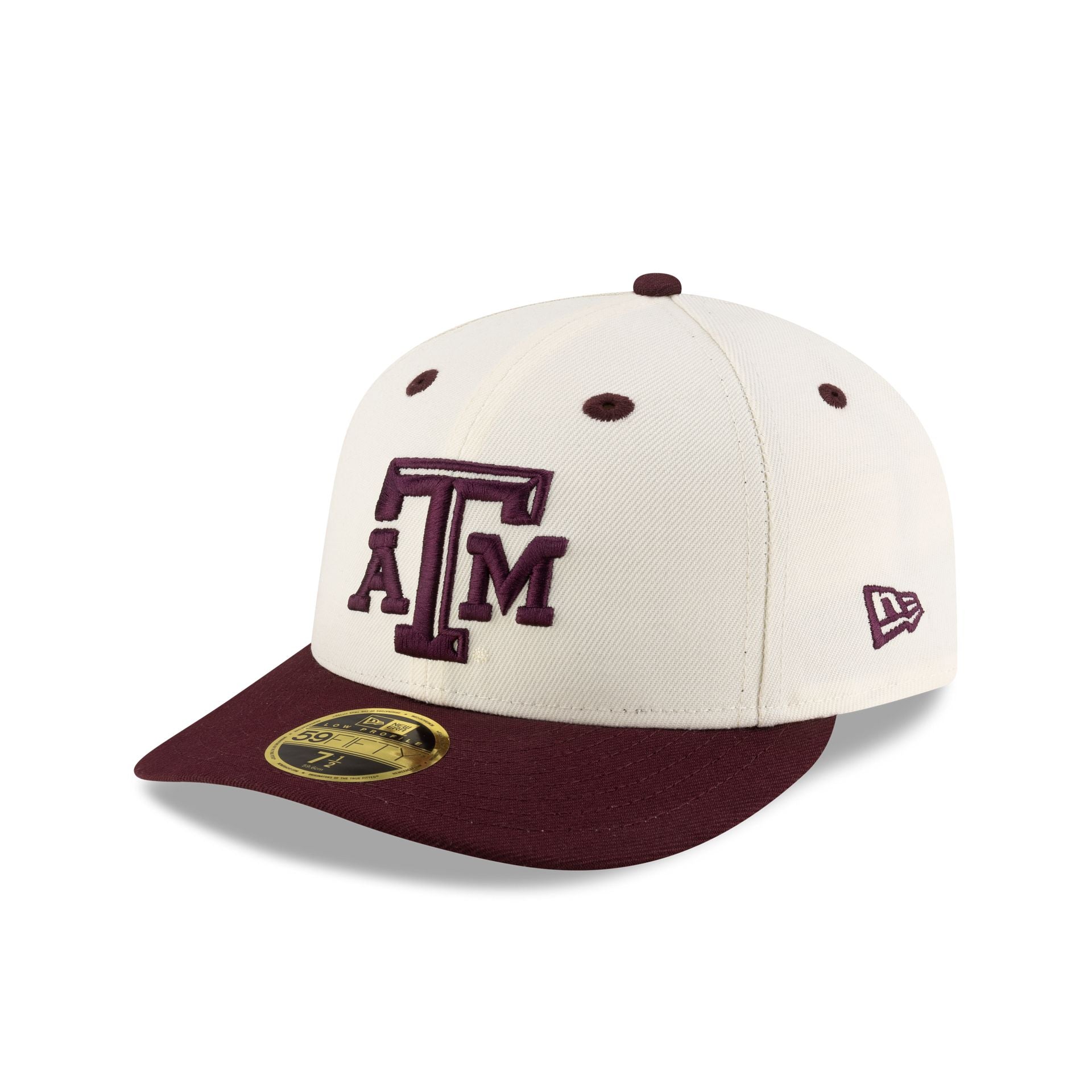 Texas A&M Aggies Chrome White Low Profile 59FIFTY Fitted Hat – New Era Cap