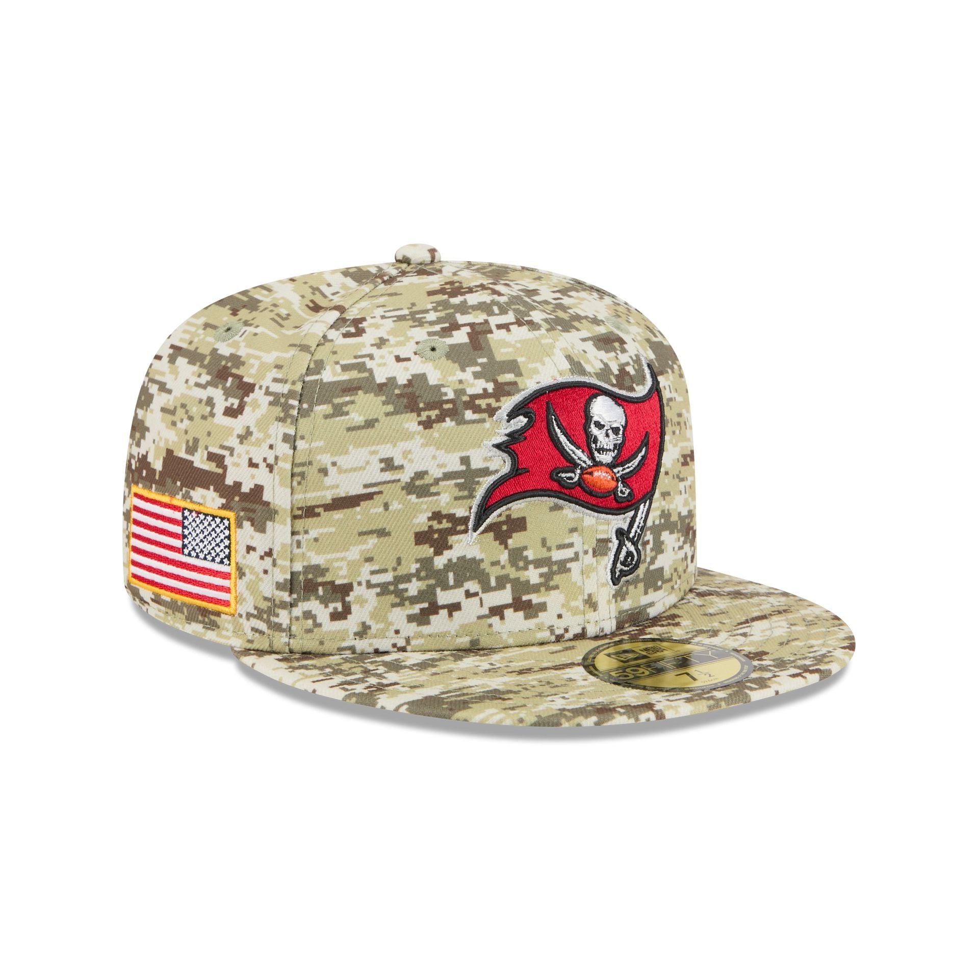 Tampa Bay Buccaneers 2025 Salute to Service Fan Gear 59FIFTY Fitted Ha ...
