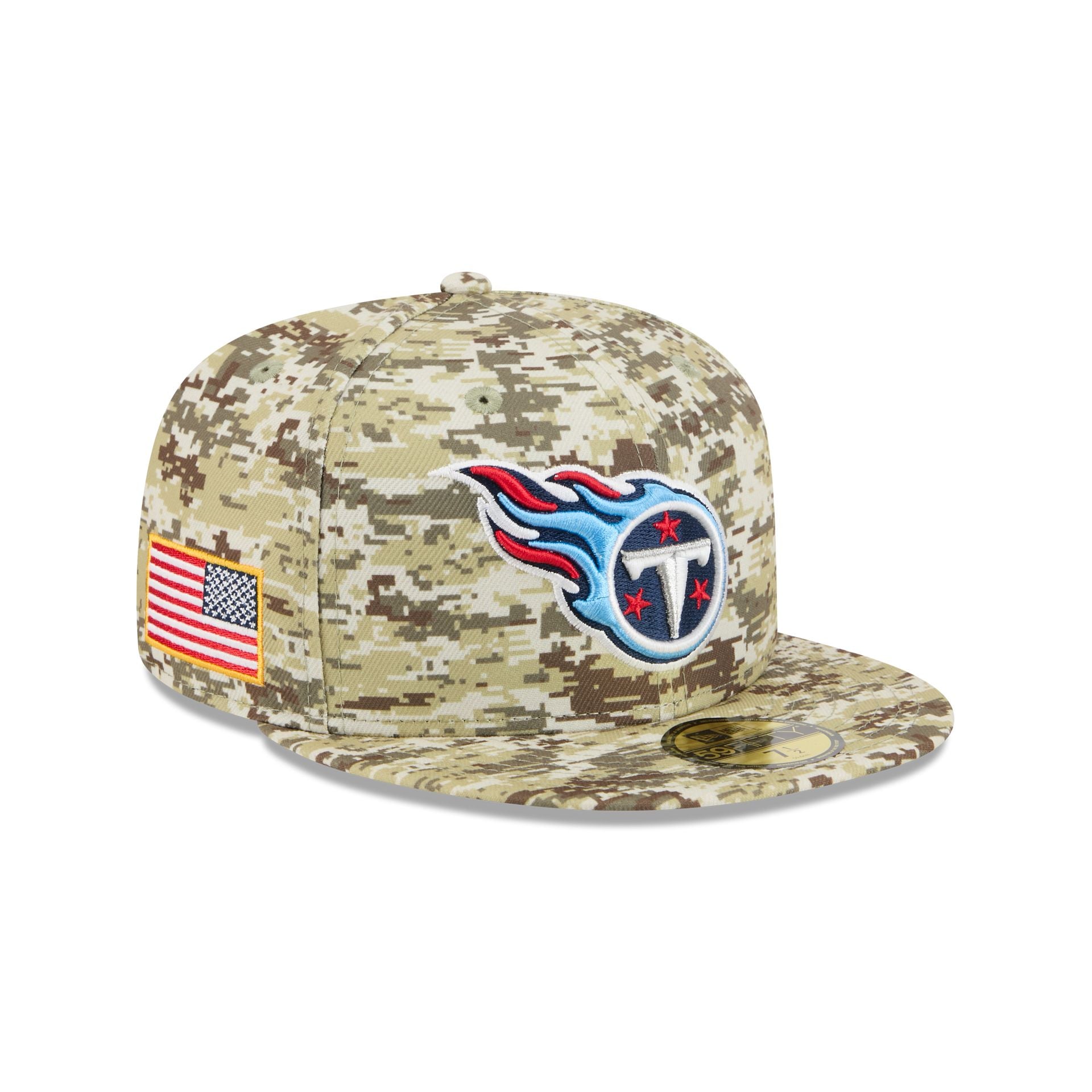 Tennessee Titans 2025 Salute to Service Fan Gear 59FIFTY Fitted Hat ...