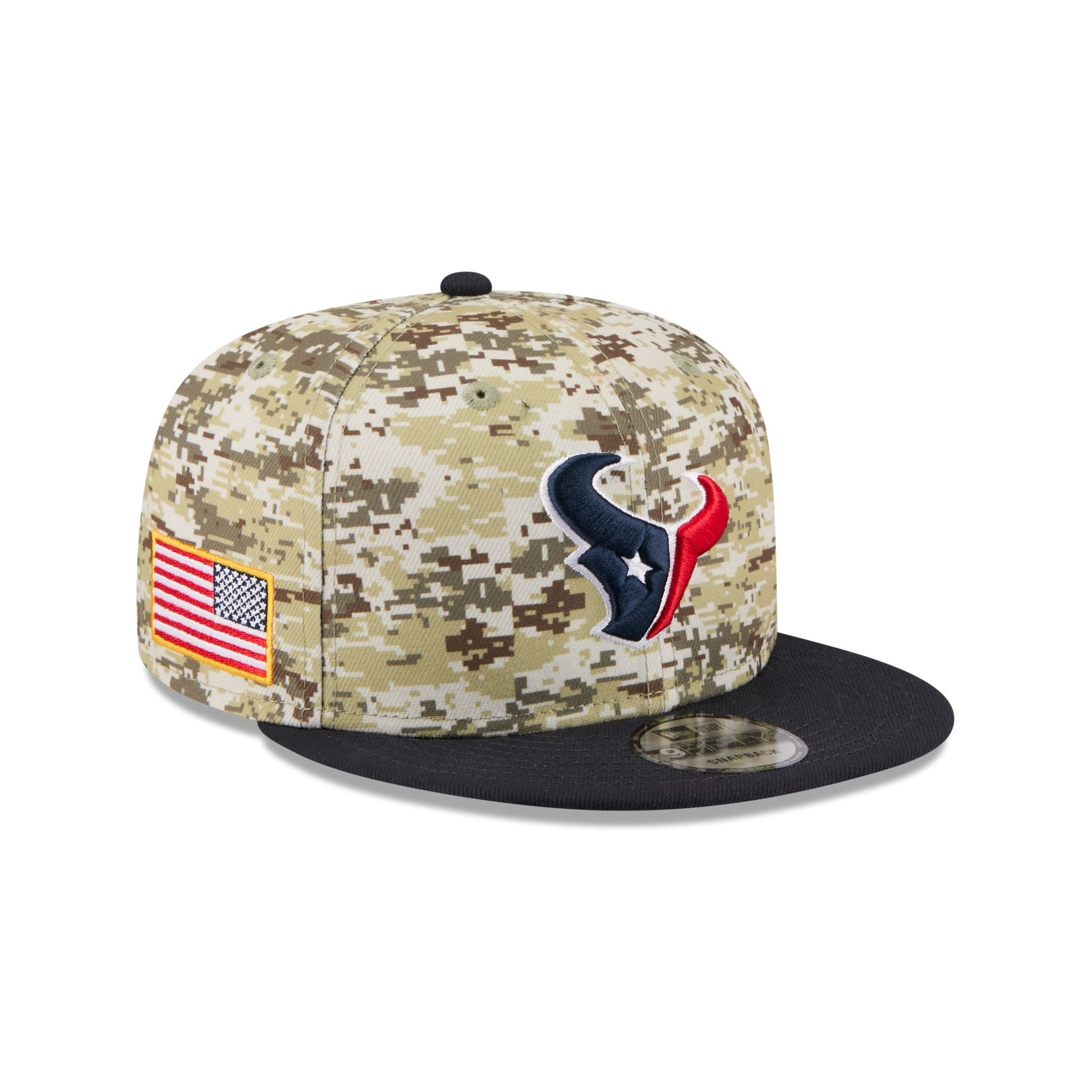 Houston Texans 2025 Salute to Service Fan Gear 9FIFTY Snapback Hat ...