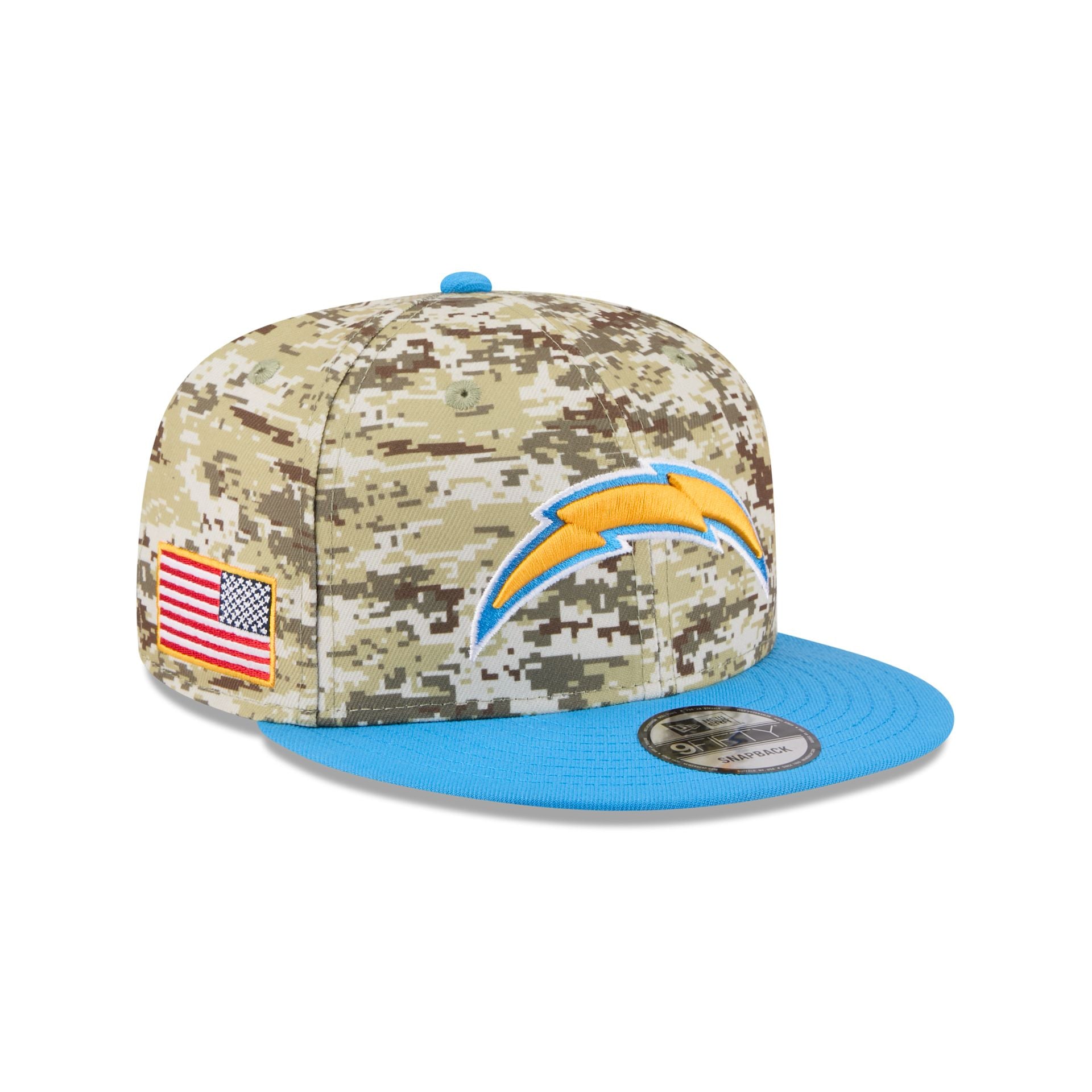 Los Angeles Chargers 2025 Salute to Service Fan Gear 9FIFTY Snapback H ...