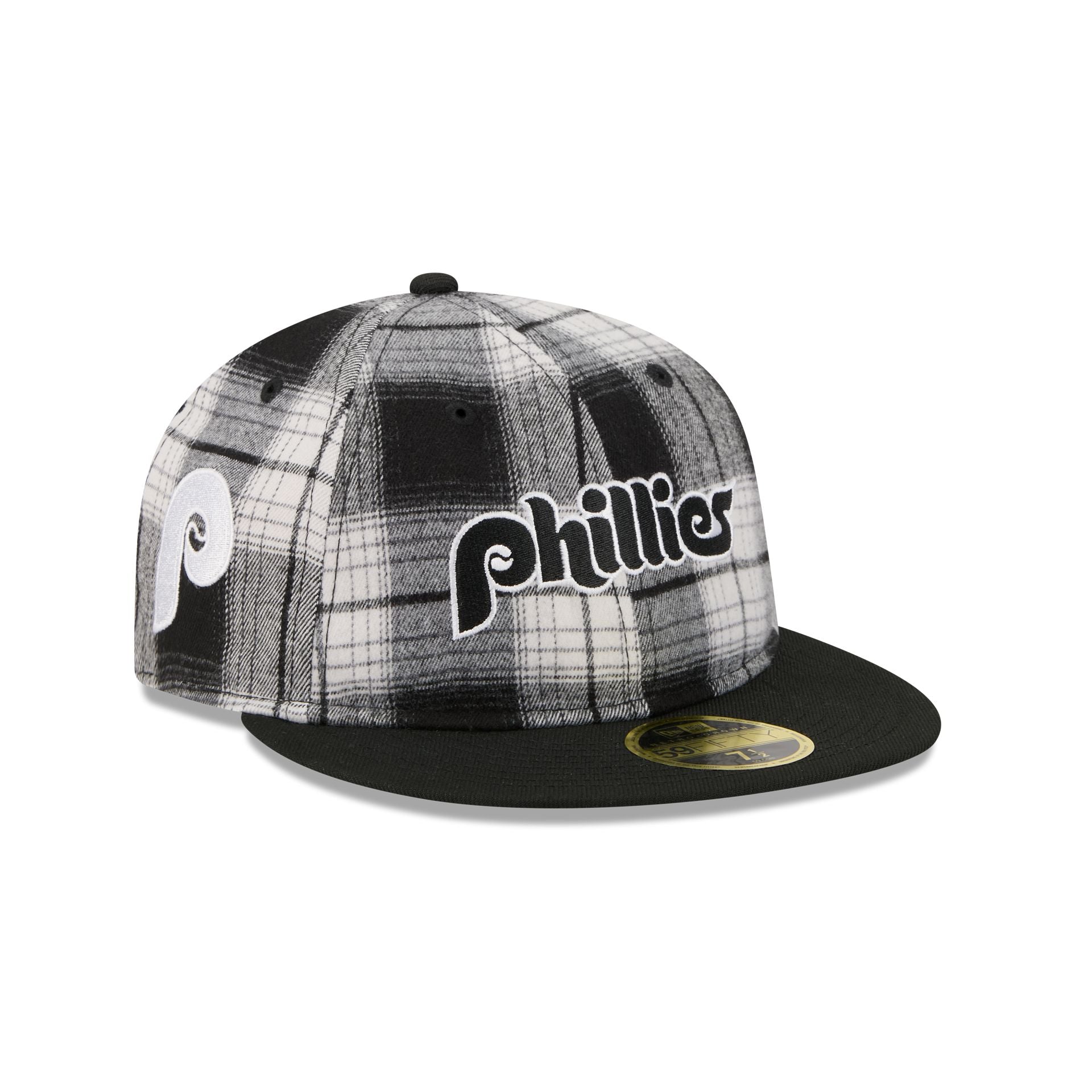 Philadelphia Phillies Grunge Plaid Retro Crown 59FIFTY Fitted Hat – New ...