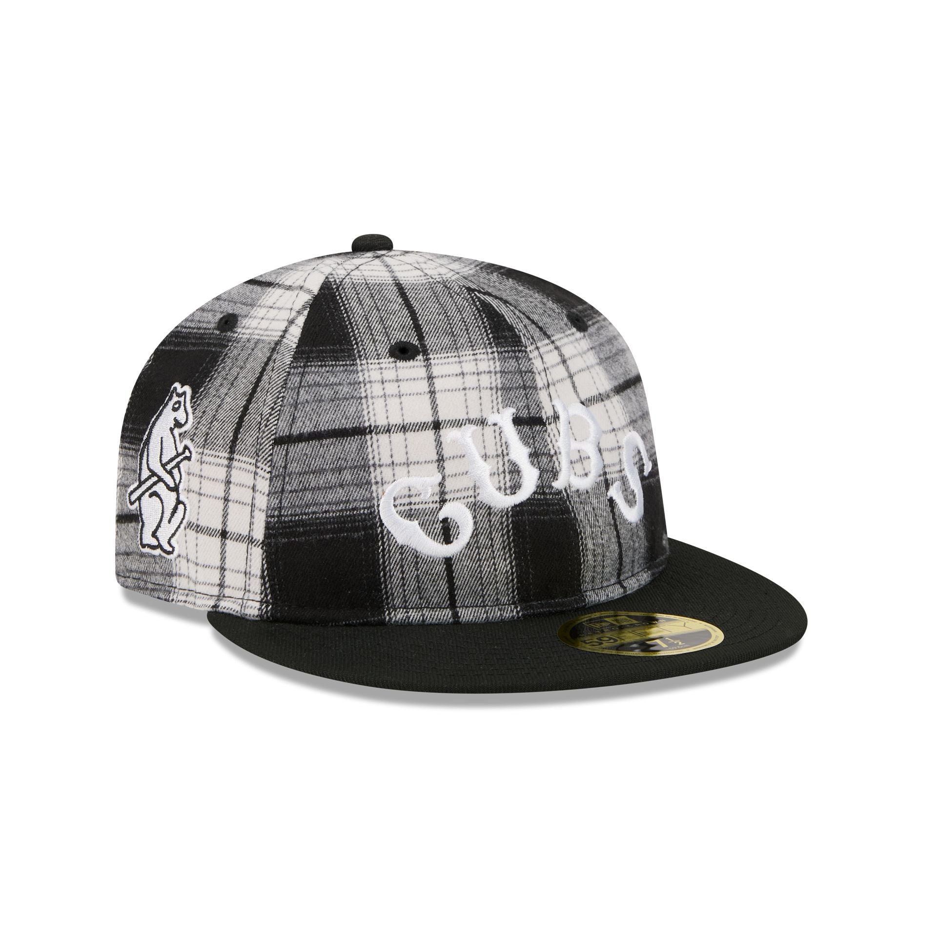 Chicago Cubs Grunge Plaid Retro Crown 59FIFTY Fitted Hat – New Era Cap
