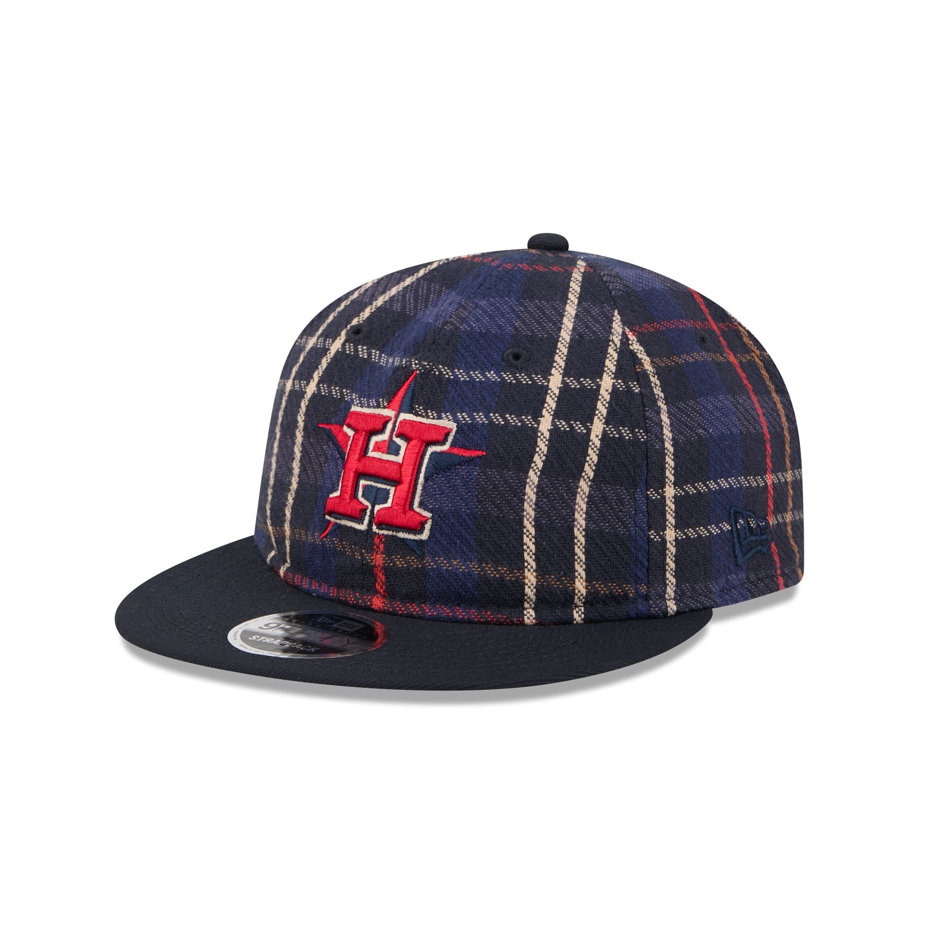 Houston Astros Grunge Plaid Retro Crown 9FIFTY Adjustable Hat – New Era Cap