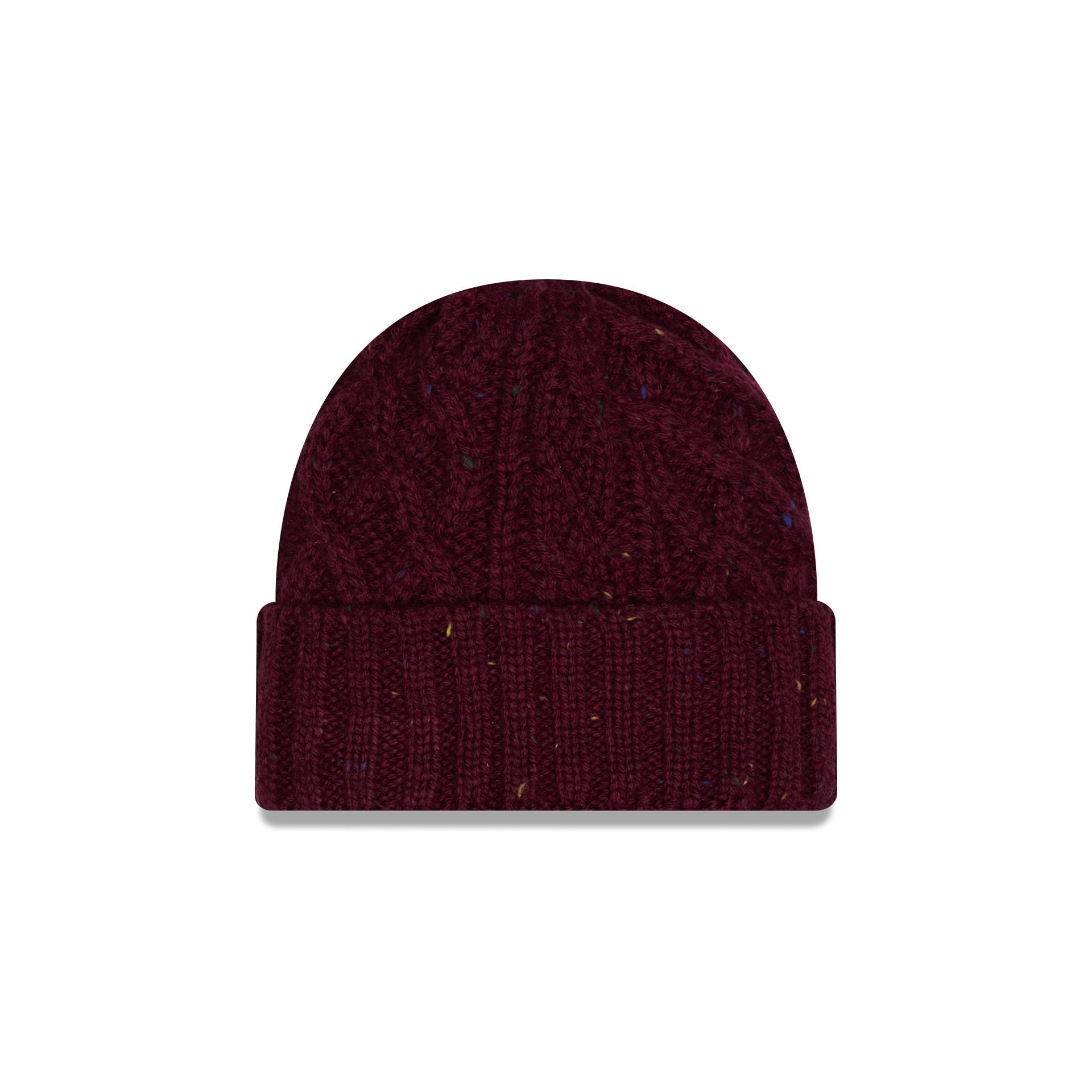 New Era Cap Speckled Maroon Cable Knit Hat