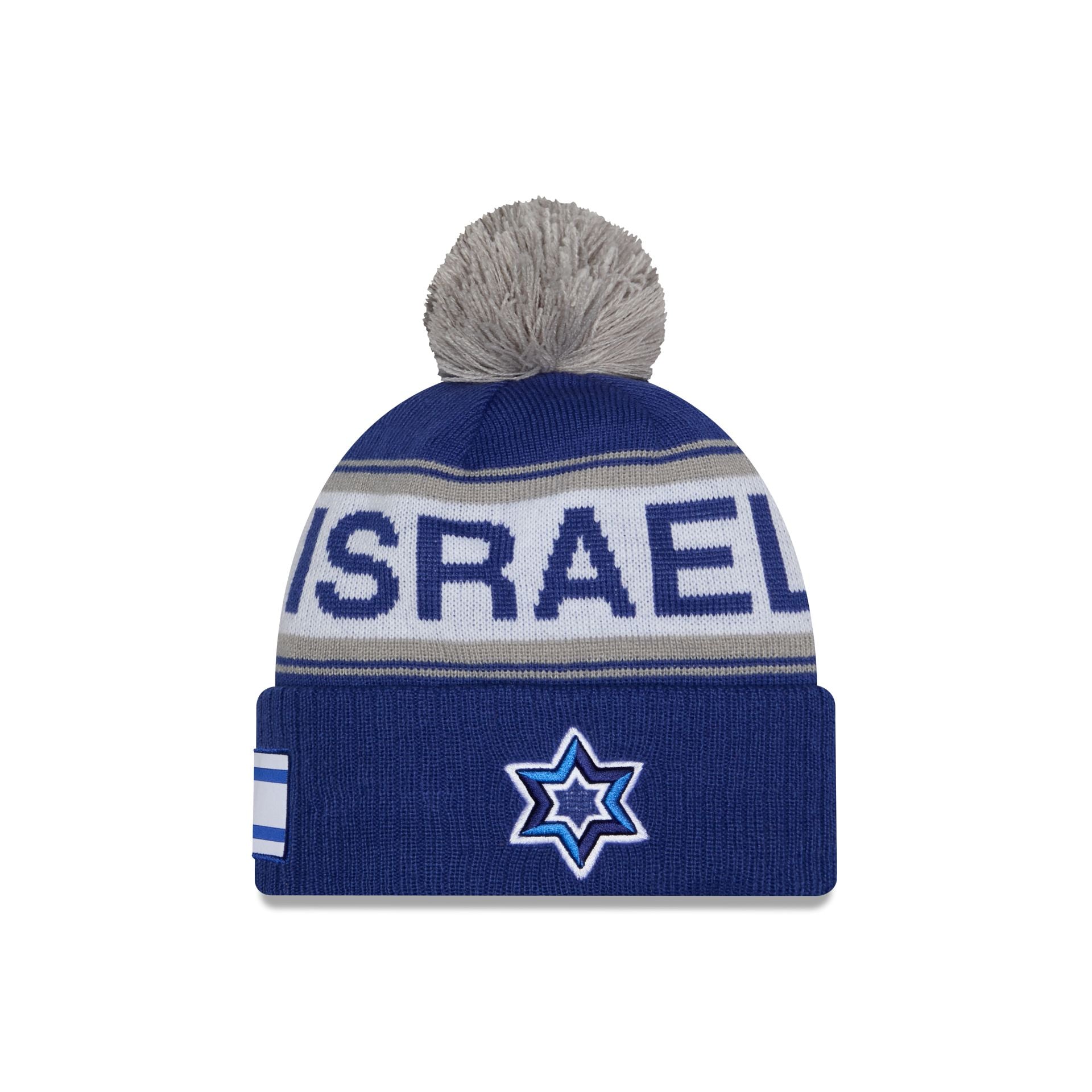 2026 World Baseball Classic Israel Pom Knit Hat – New Era Cap