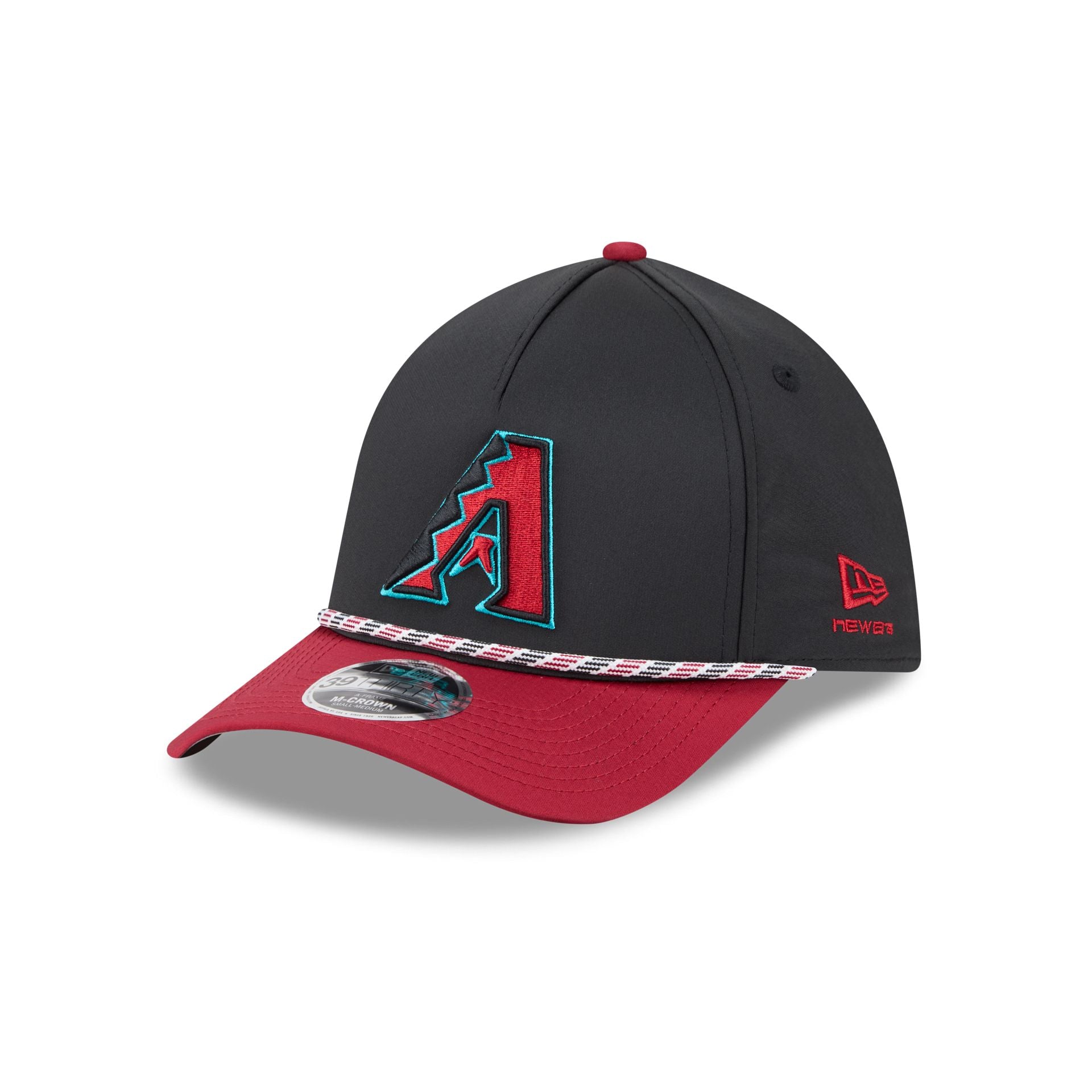 Arizona Diamondbacks Rope 39THIRTY M-Crown A-Frame Stretch Fit Hat ...