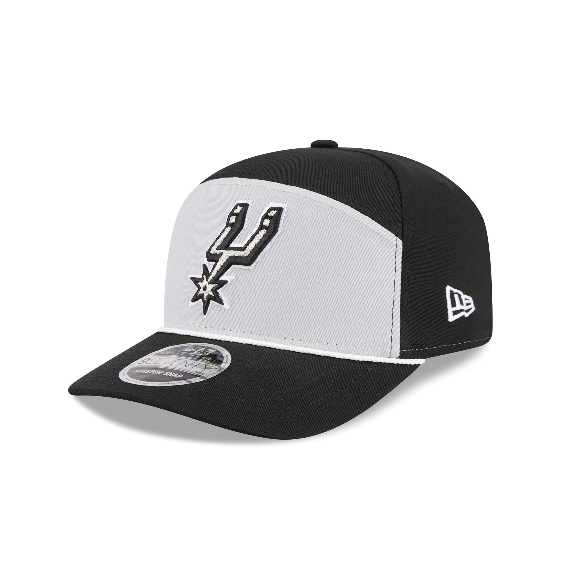 San Antonio Spurs Split Panel 9SEVENTY Stretch-Snap Hat – New Era Cap