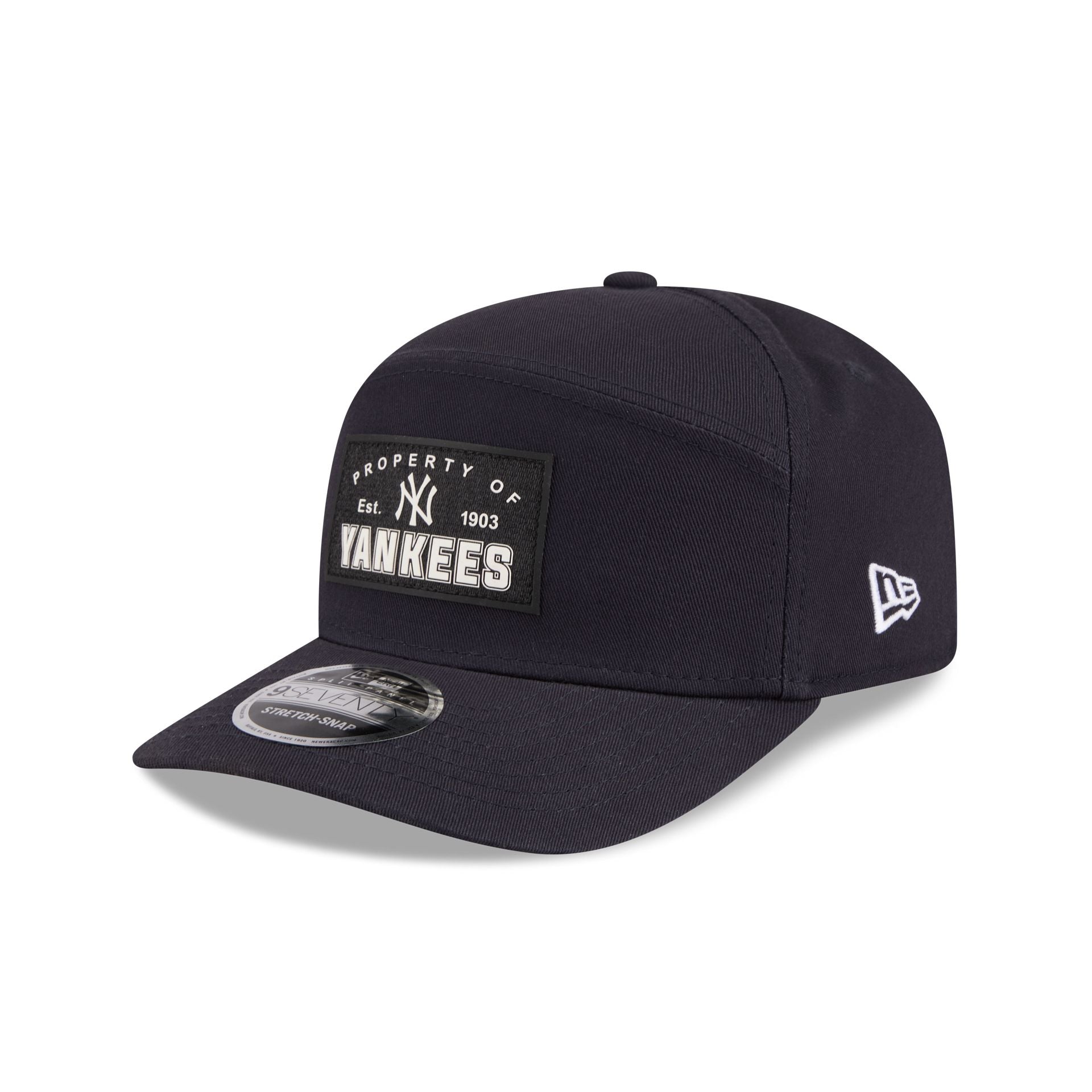 New York Yankees Property of Patch Split Panel 9SEVENTY Stretch-Snap H ...