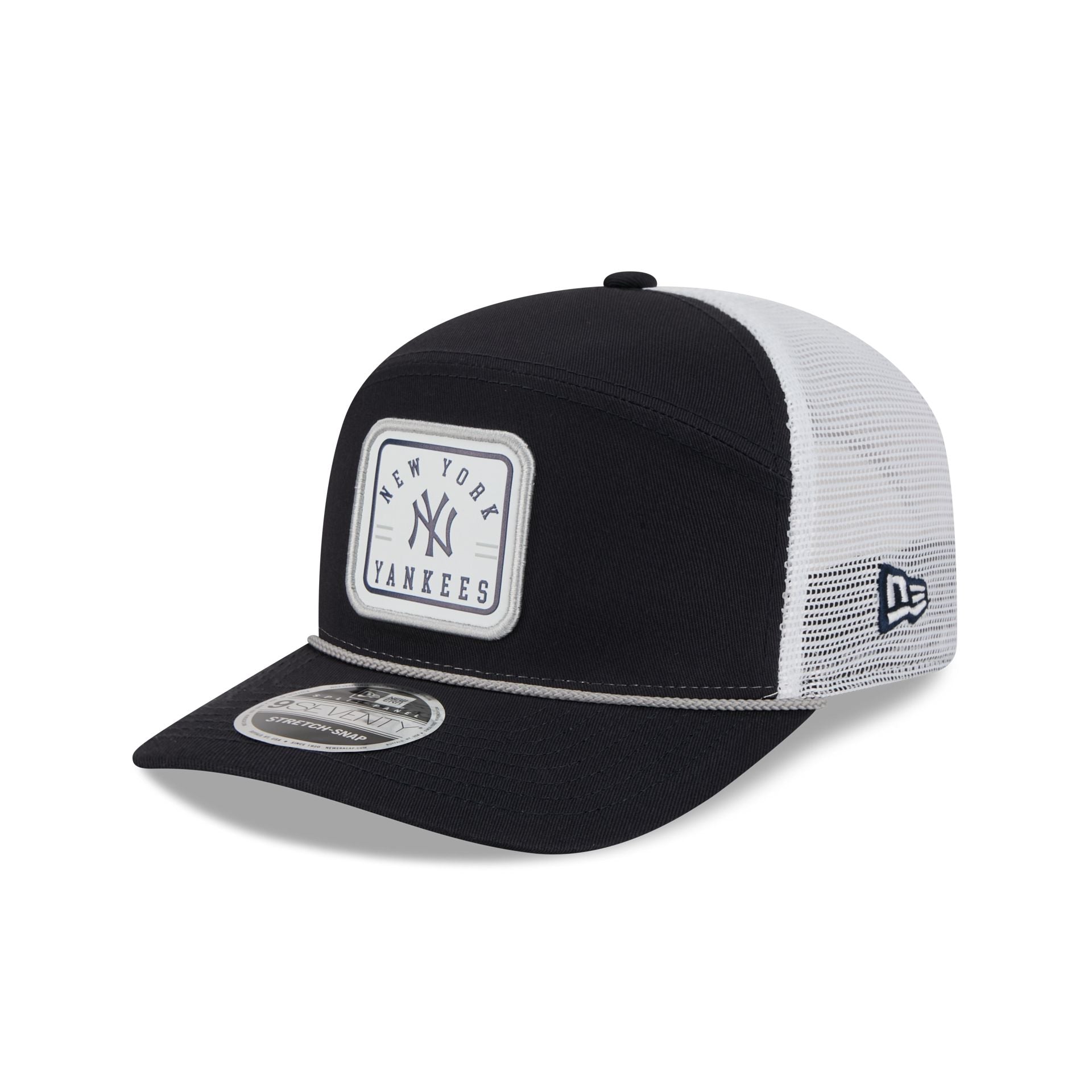 New York Yankees Square Patch Split Panel 9SEVENTY Trucker Hat – New ...