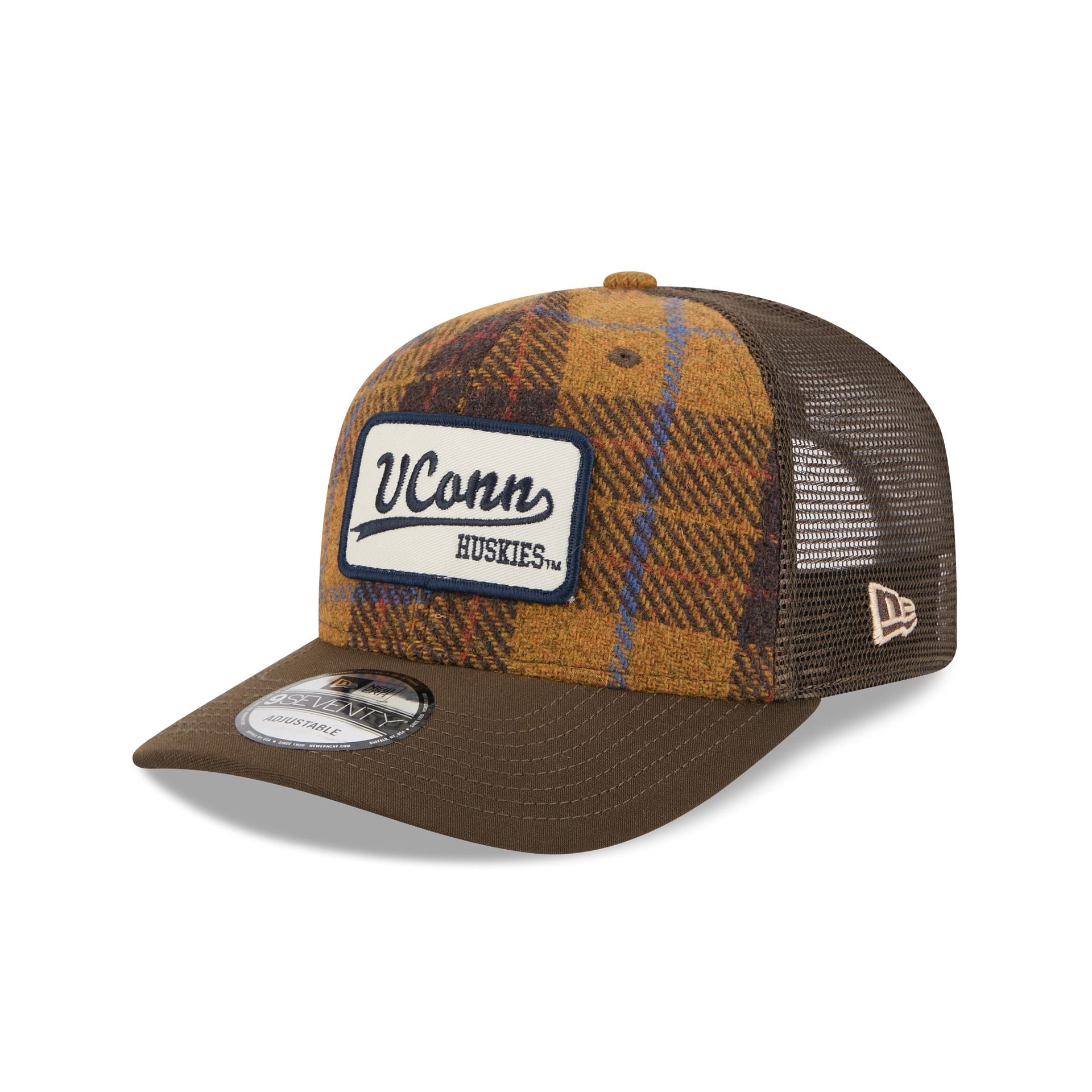Connecticut Huskies Wool Plaid 9SEVENTY Trucker Hat – New Era Cap