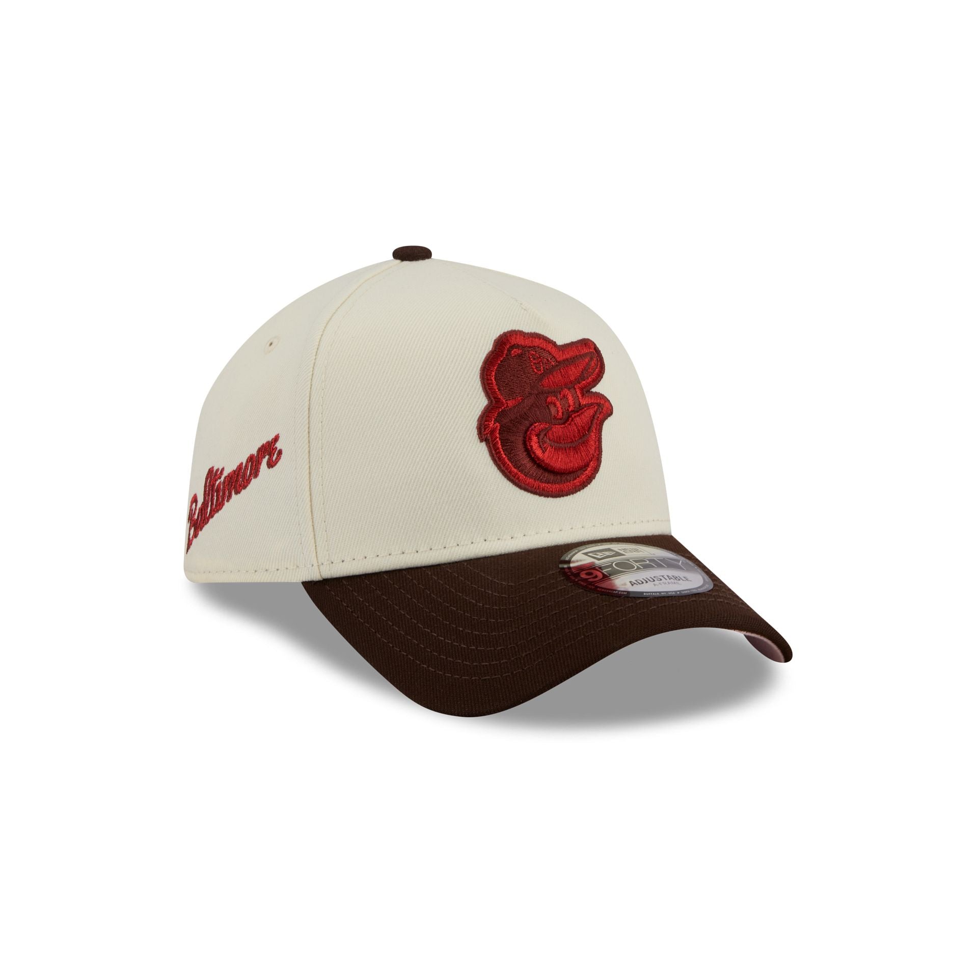 Baltimore Orioles City Script 9FORTY A-Frame Snapback Hat – New Era Cap