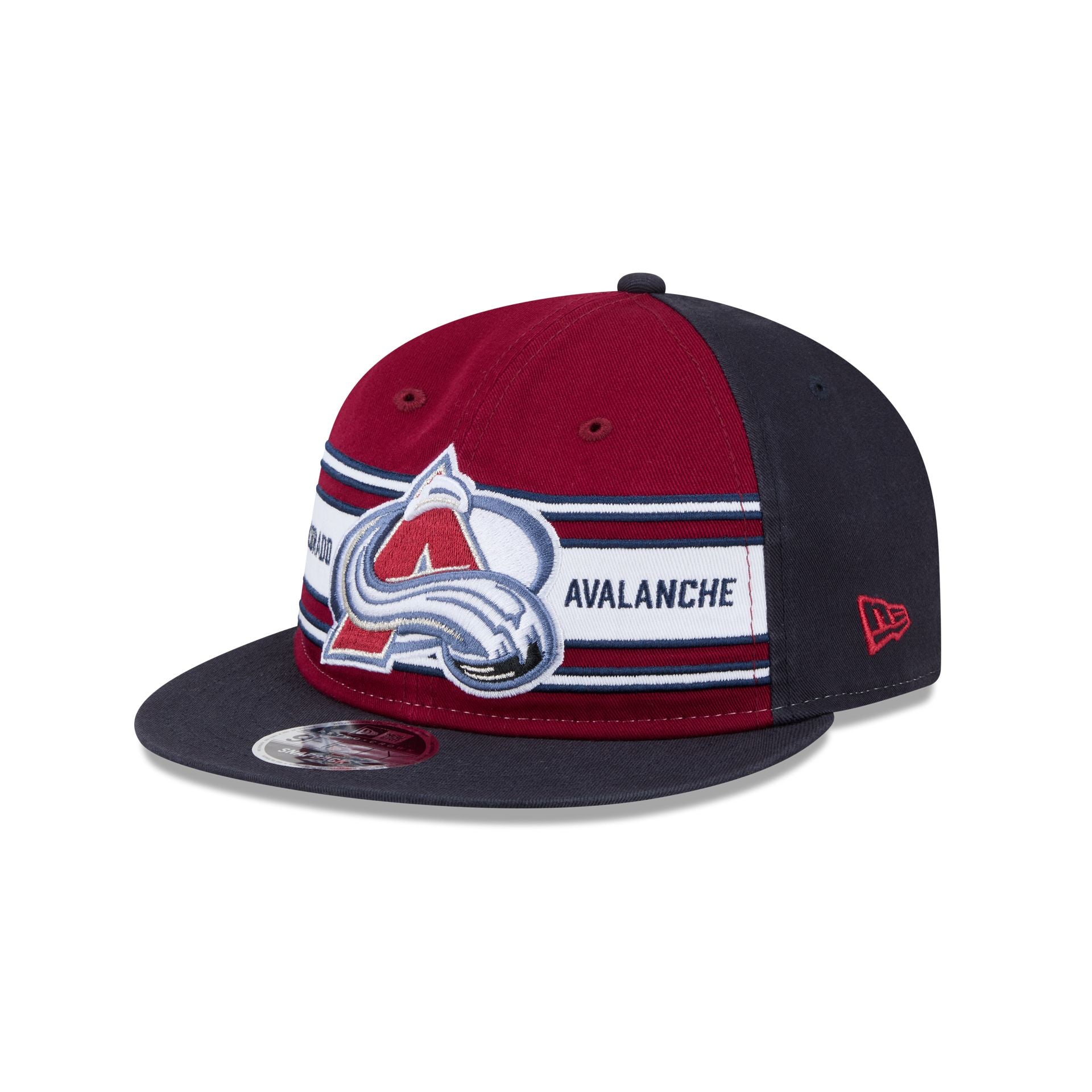 Colorado Avalanche Team Stripes Retro Crown 9FIFTY Snapback Hat – New ...