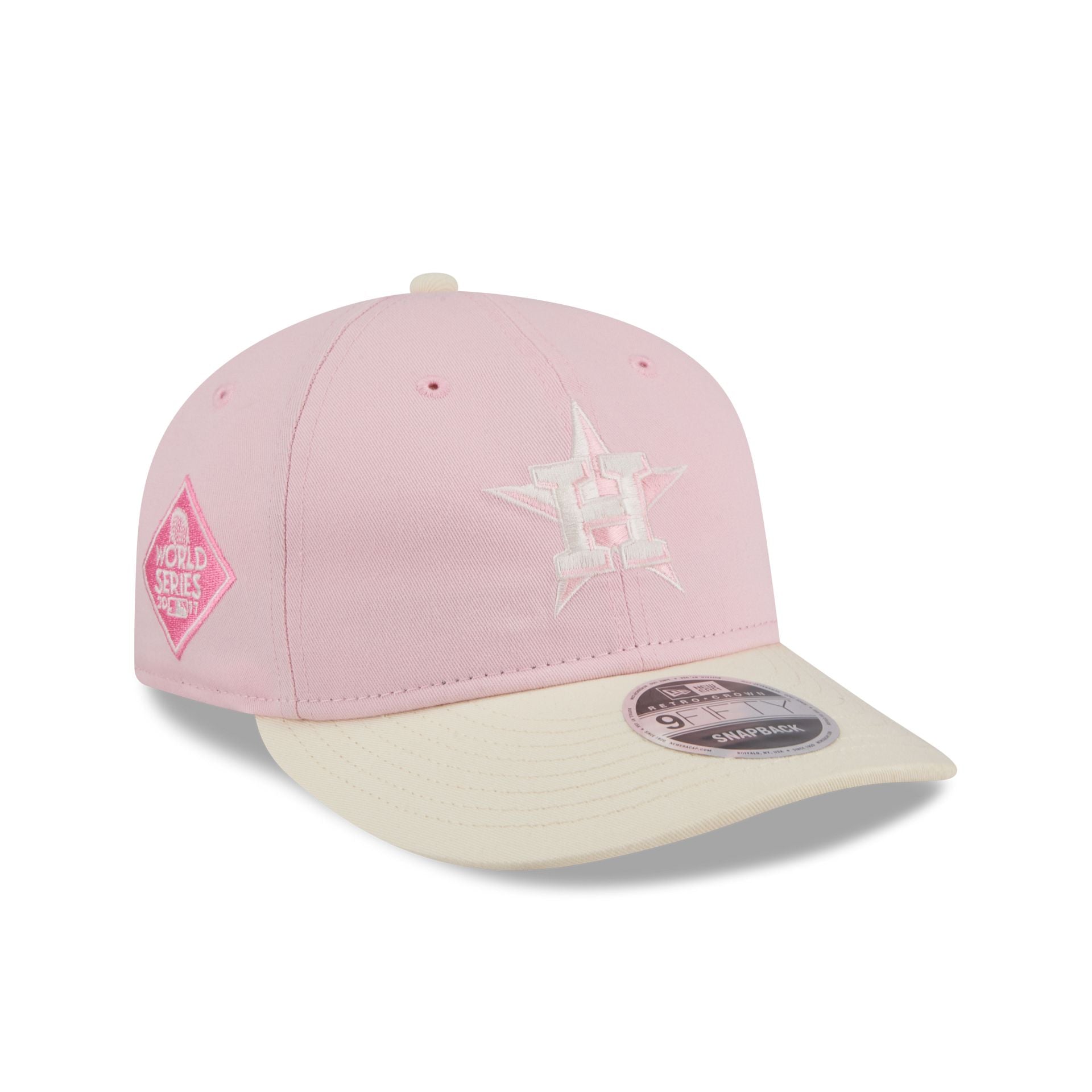 Houston Astros Light Pink Retro Crown 9FIFTY Snapback Hat – New Era Cap