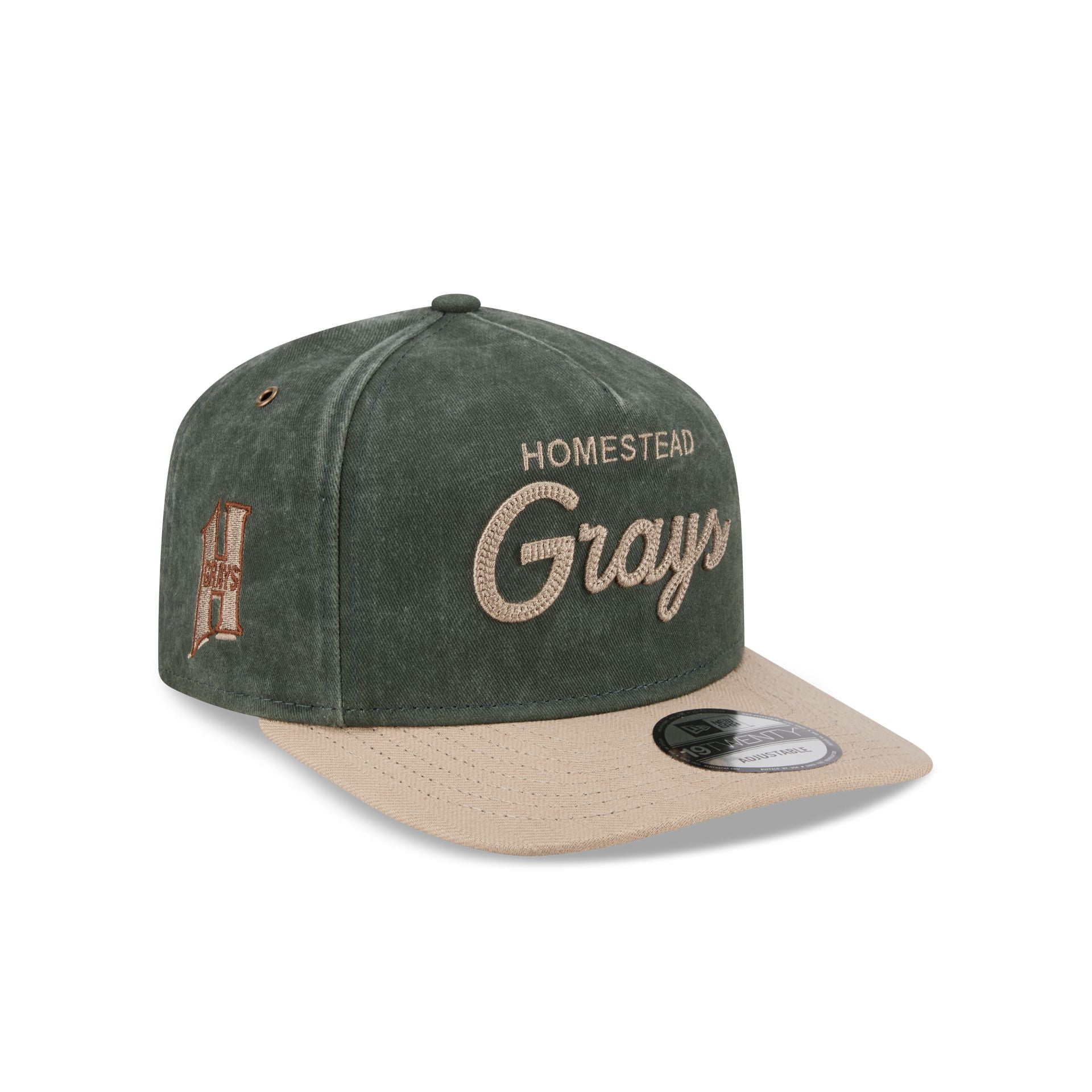 Homestead Grays Chainstitch Dark Green 19TWENTY Adjustable Hat – New ...