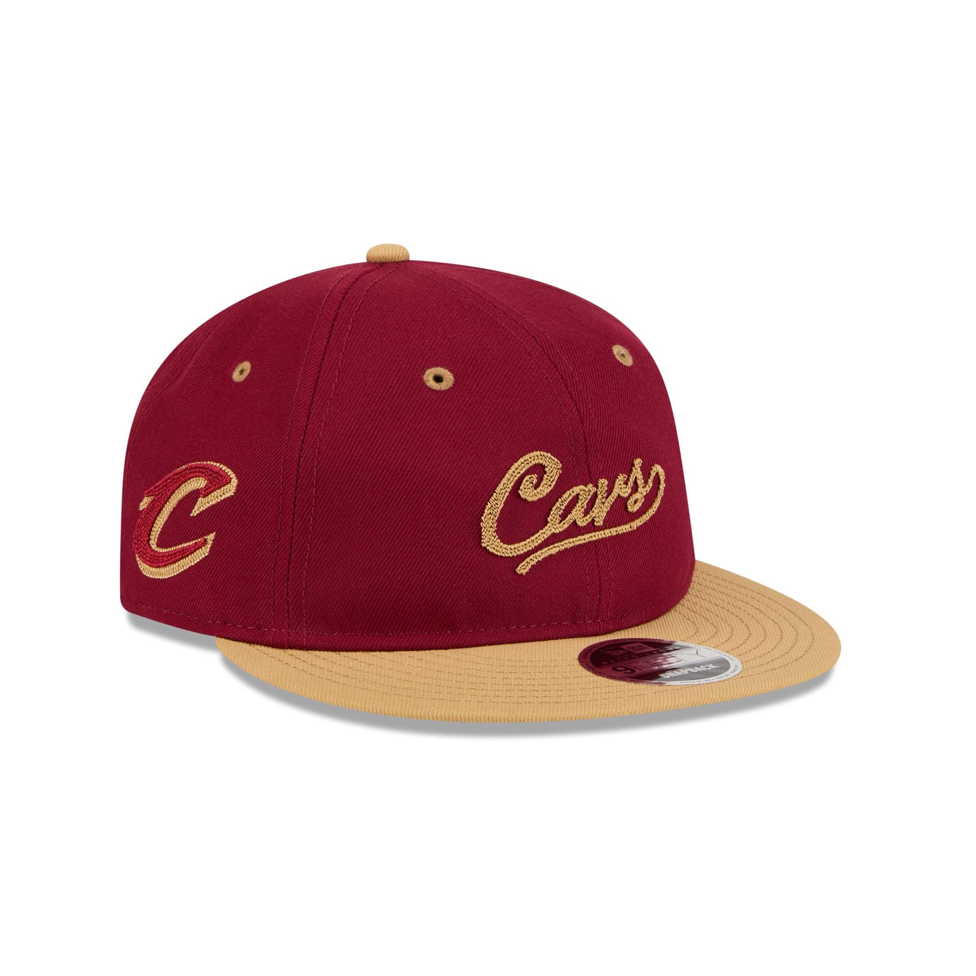 Cleveland Cavaliers Chainstitch Script Retro Crown 9FIFTY Snapback Hat ...