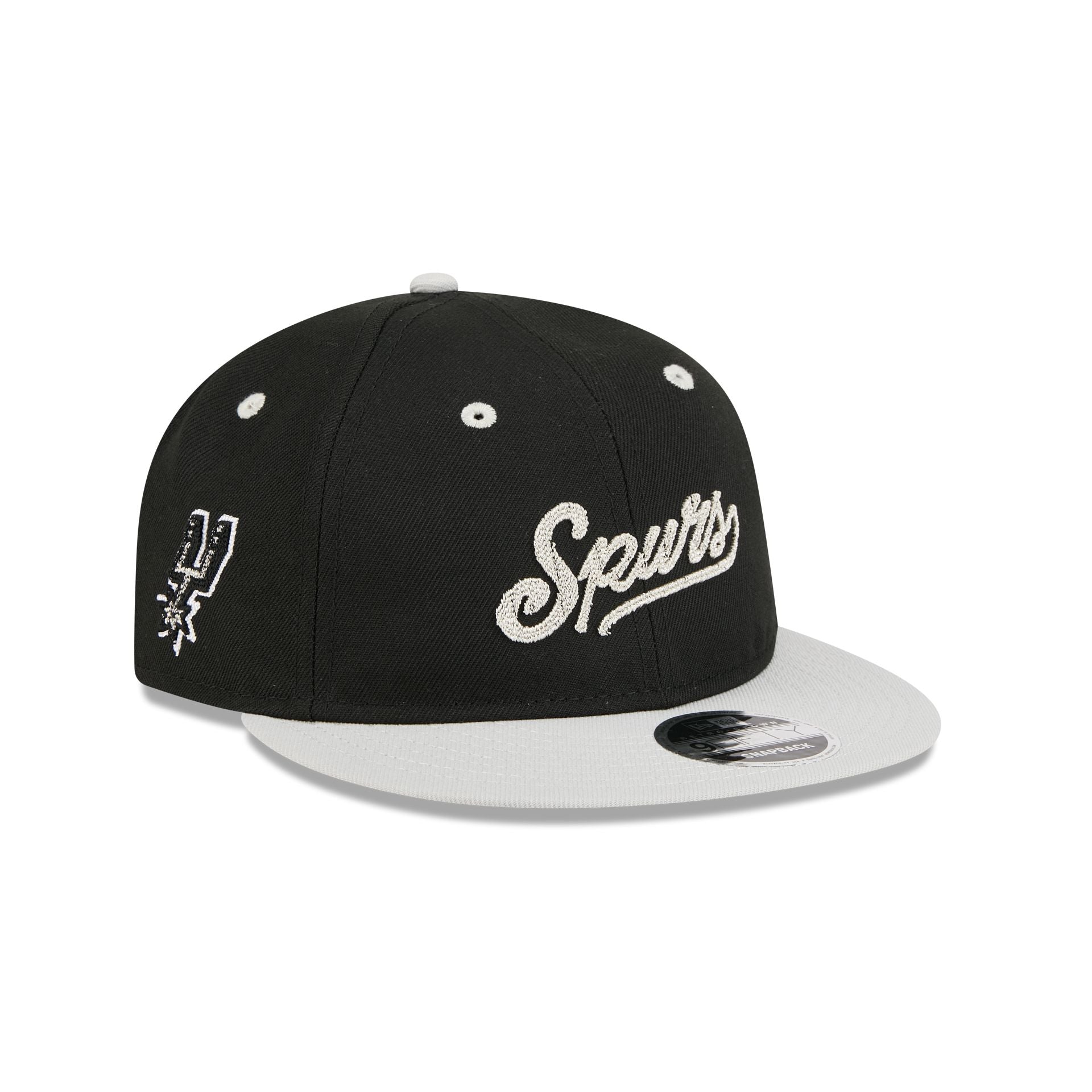 San Antonio Spurs Chainstitch Script Retro Crown 9FIFTY Snapback Hat ...