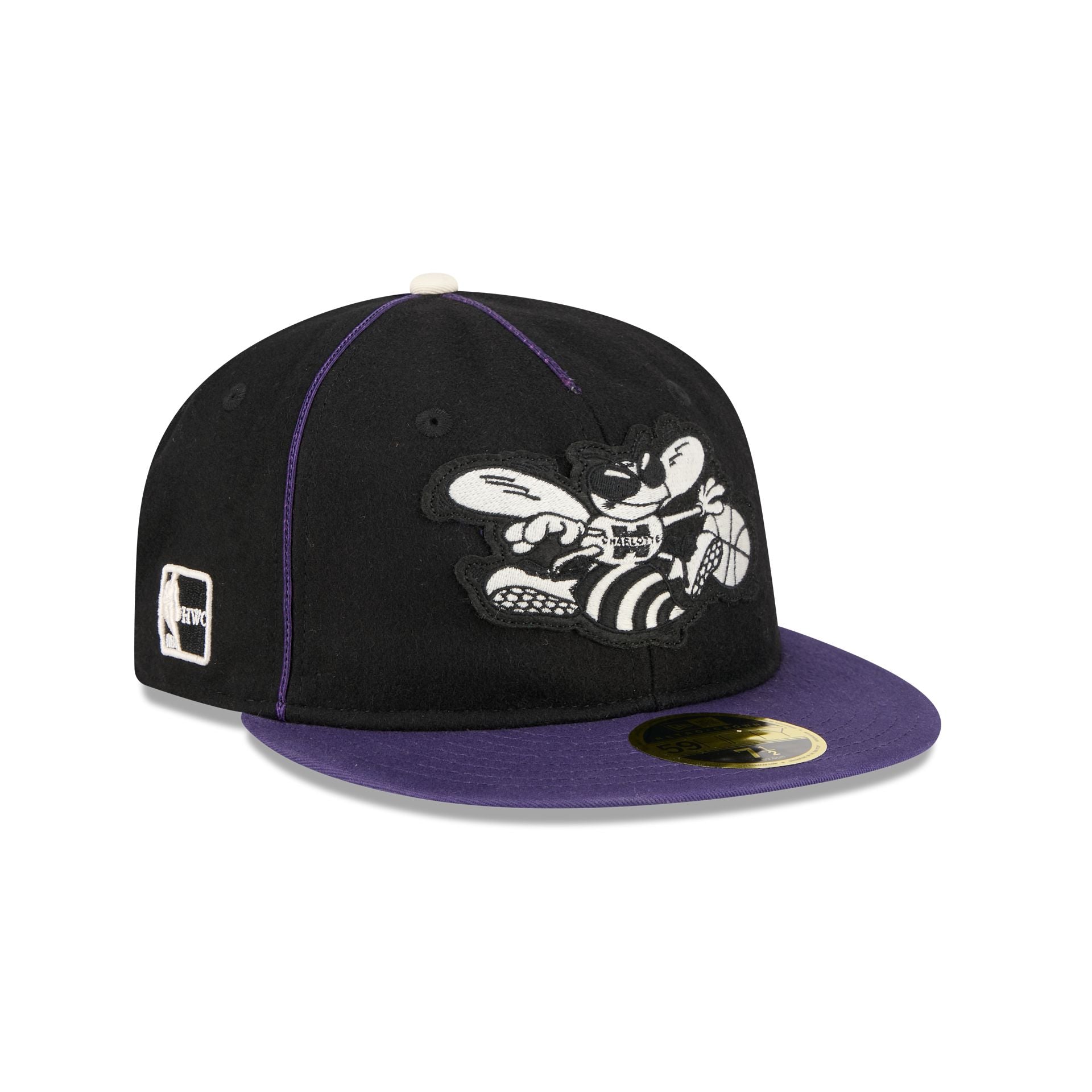 Charlotte Hornets Felt Logo Retro Crown 59FIFTY Fitted Hat – New Era Cap