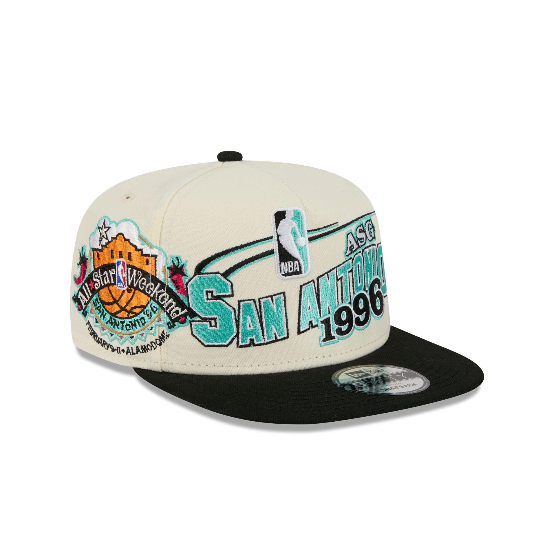 San Antonio Spurs Hardwood Classics 1996 All-Star Game 9FIFTY A-Frame ...