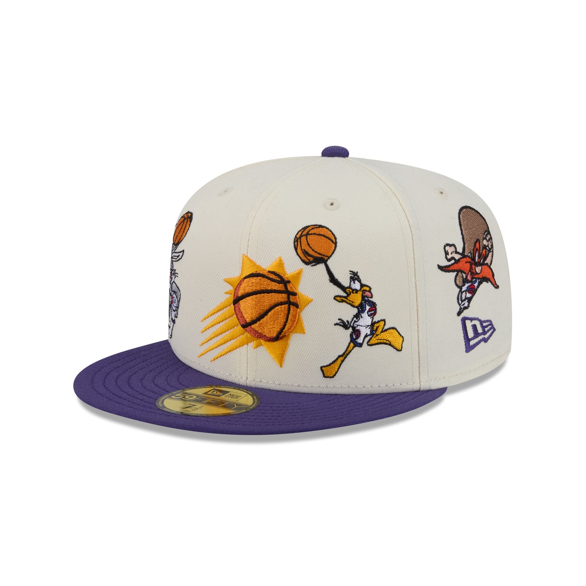 Space Jam x Phoenix Suns Tune Squad Chrome White 59FIFTY Fitted Hat ...