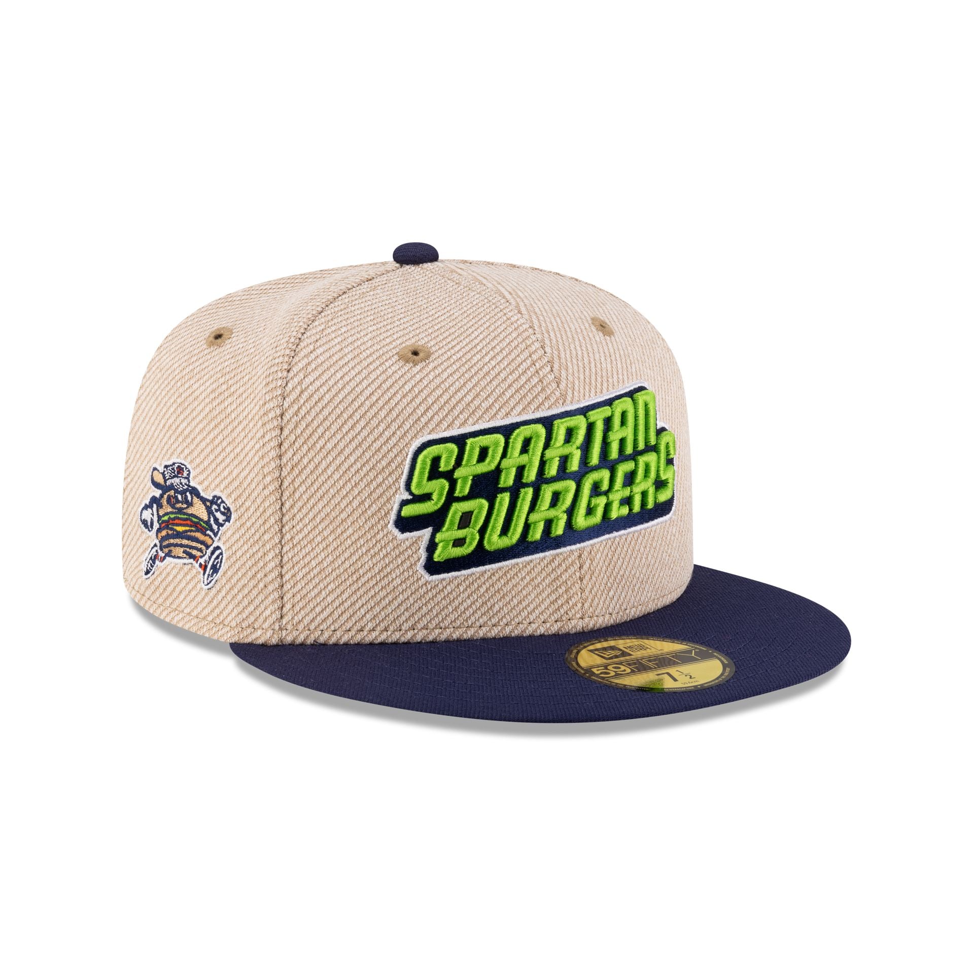 Hub City Spartanburgers Terry Heather Tan 59FIFTY Fitted Hat – New Era Cap