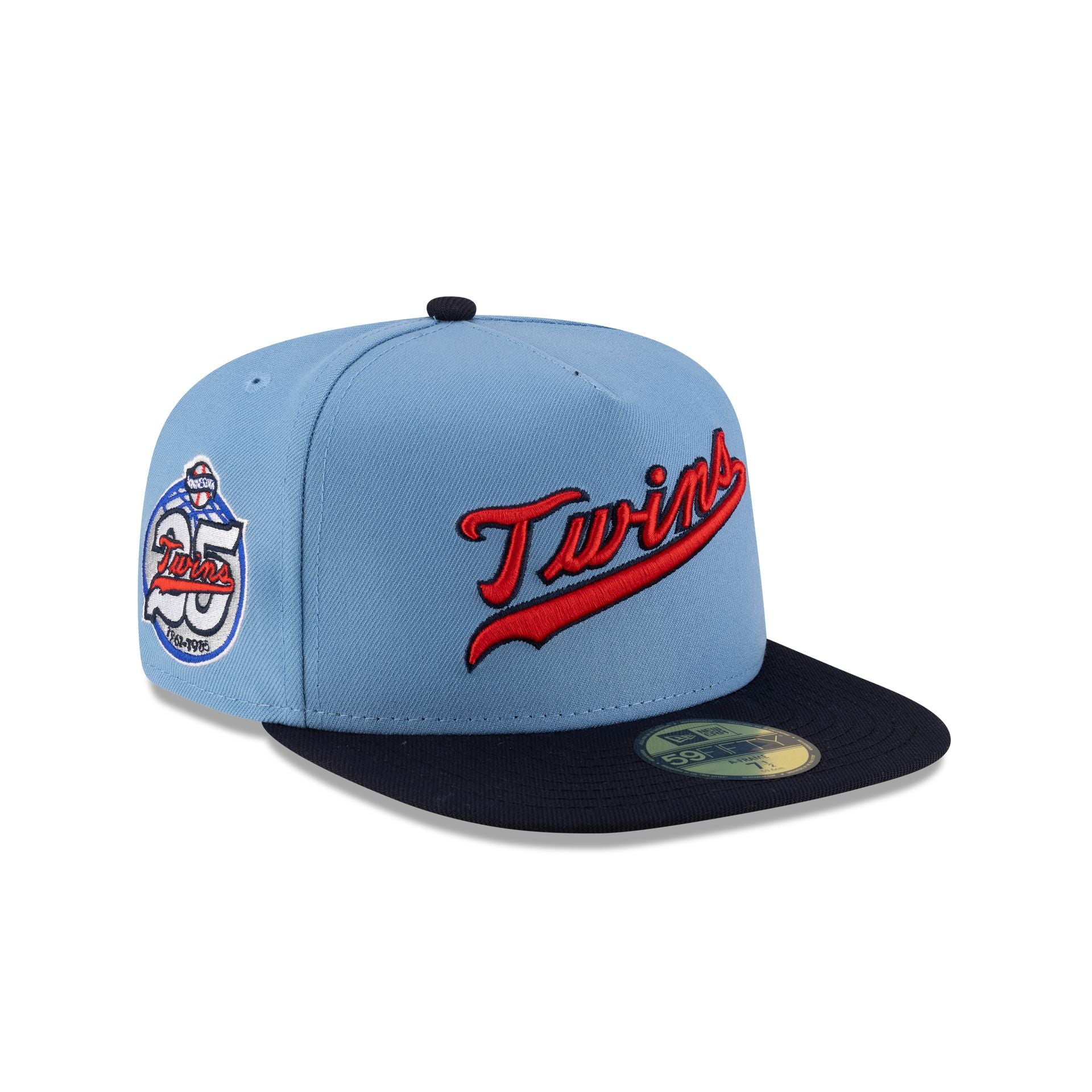 Just Caps Sky Blue Minnesota Twins 59FIFTY A-Frame Fitted Hat – New Era Cap