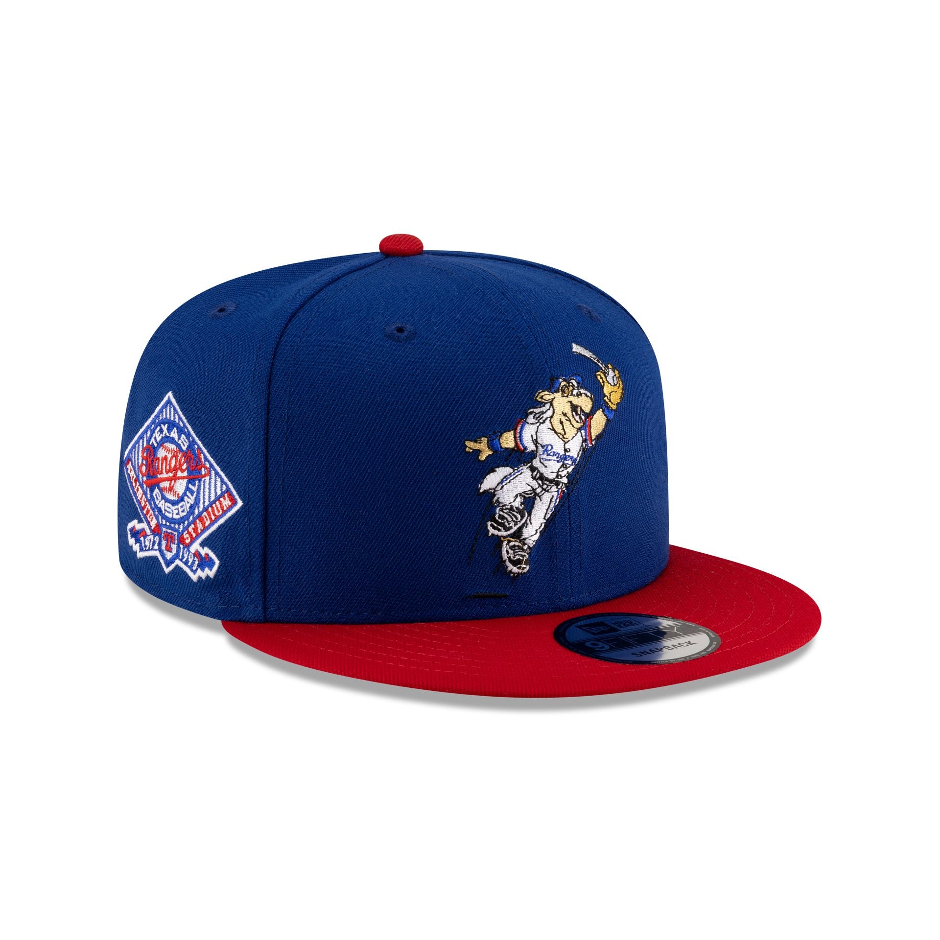 Texas Rangers Mascot Blue 9FIFTY Snapback Hat – New Era Cap