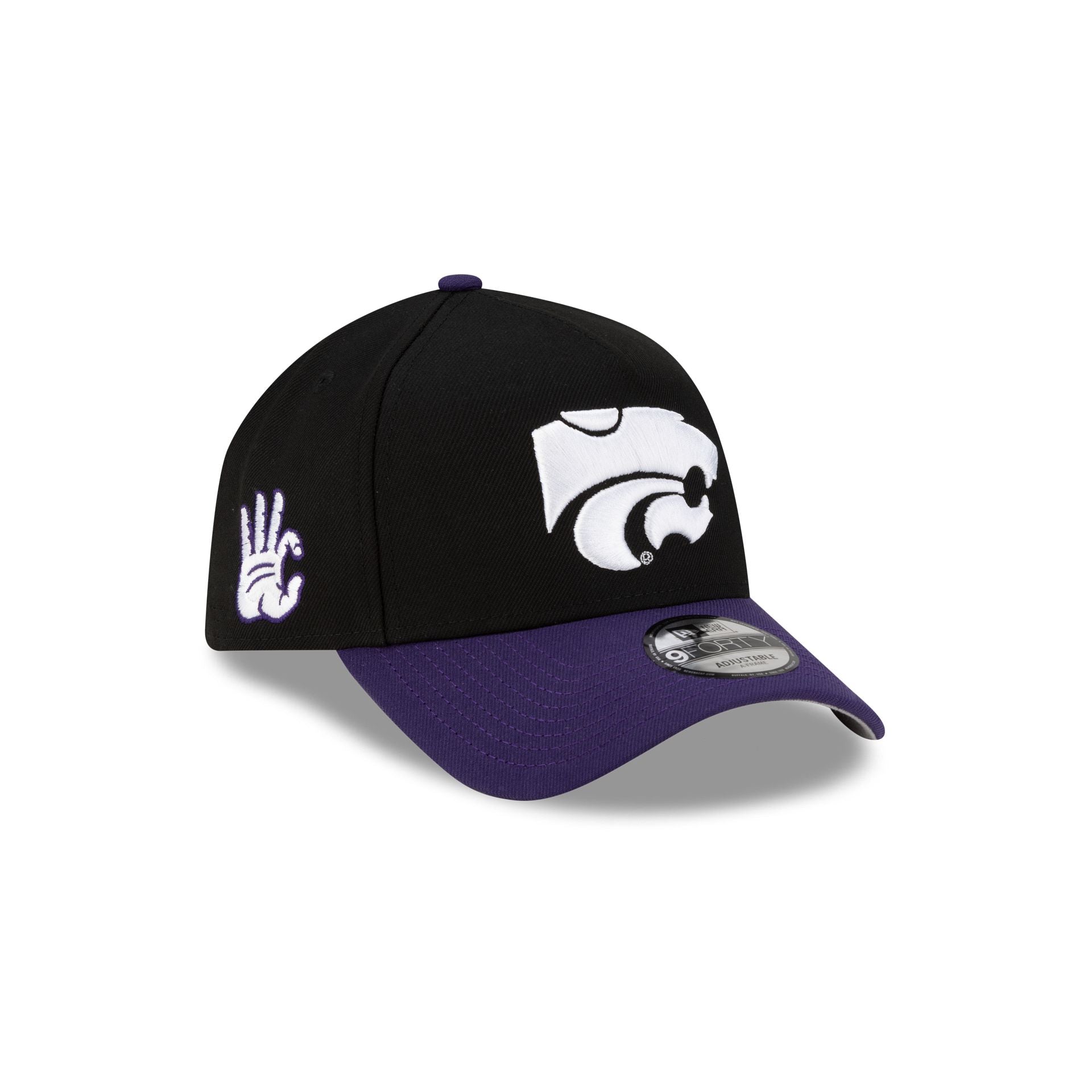 Kansas State Wildcats Hand Signs Sidepatch 9FORTY A-Frame Snapback Hat ...
