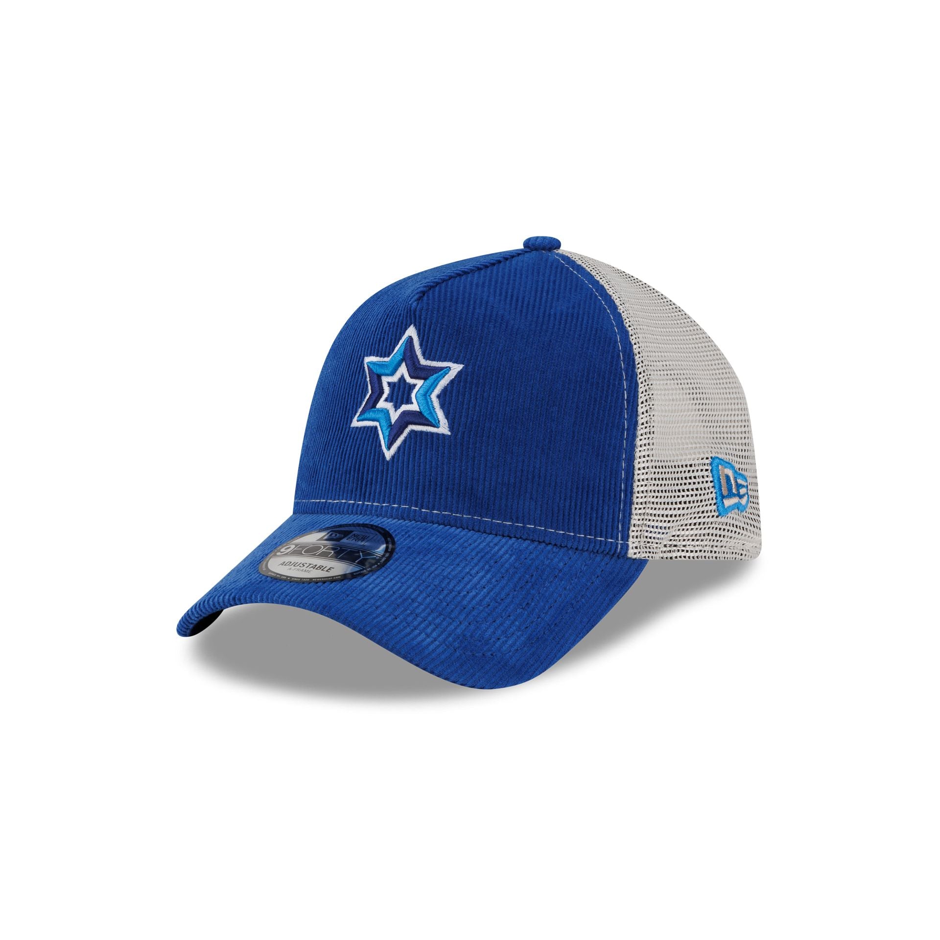 Israel 2026 World Baseball Classic Corduroy 9FORTY A-Frame Trucker Hat ...