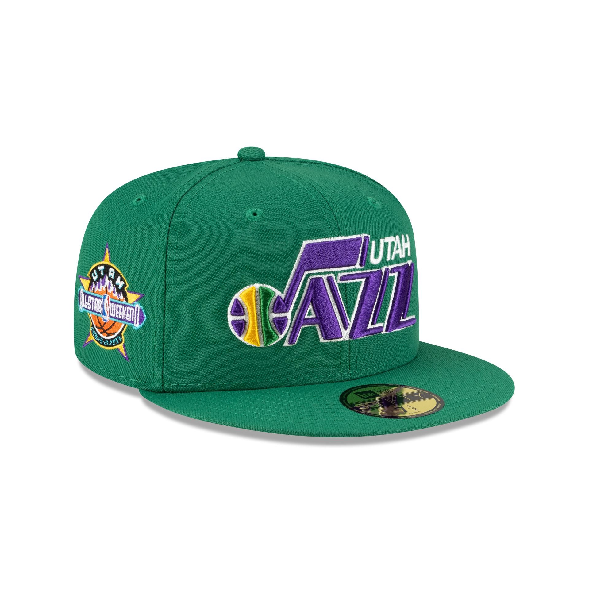 Utah Jazz 1979-1996 Hardwood Classics Green 59FIFTY Fitted Hat – New ...
